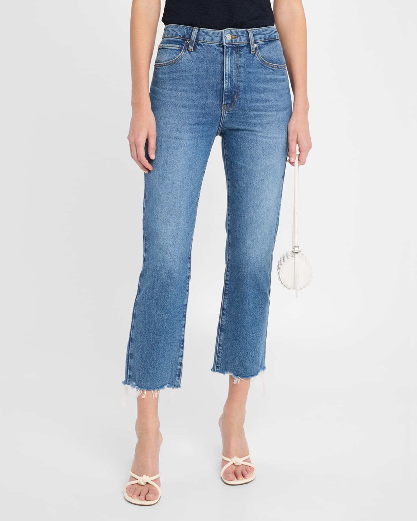 FRAME The Ruler Crop Jeans | Neiman Marcus
