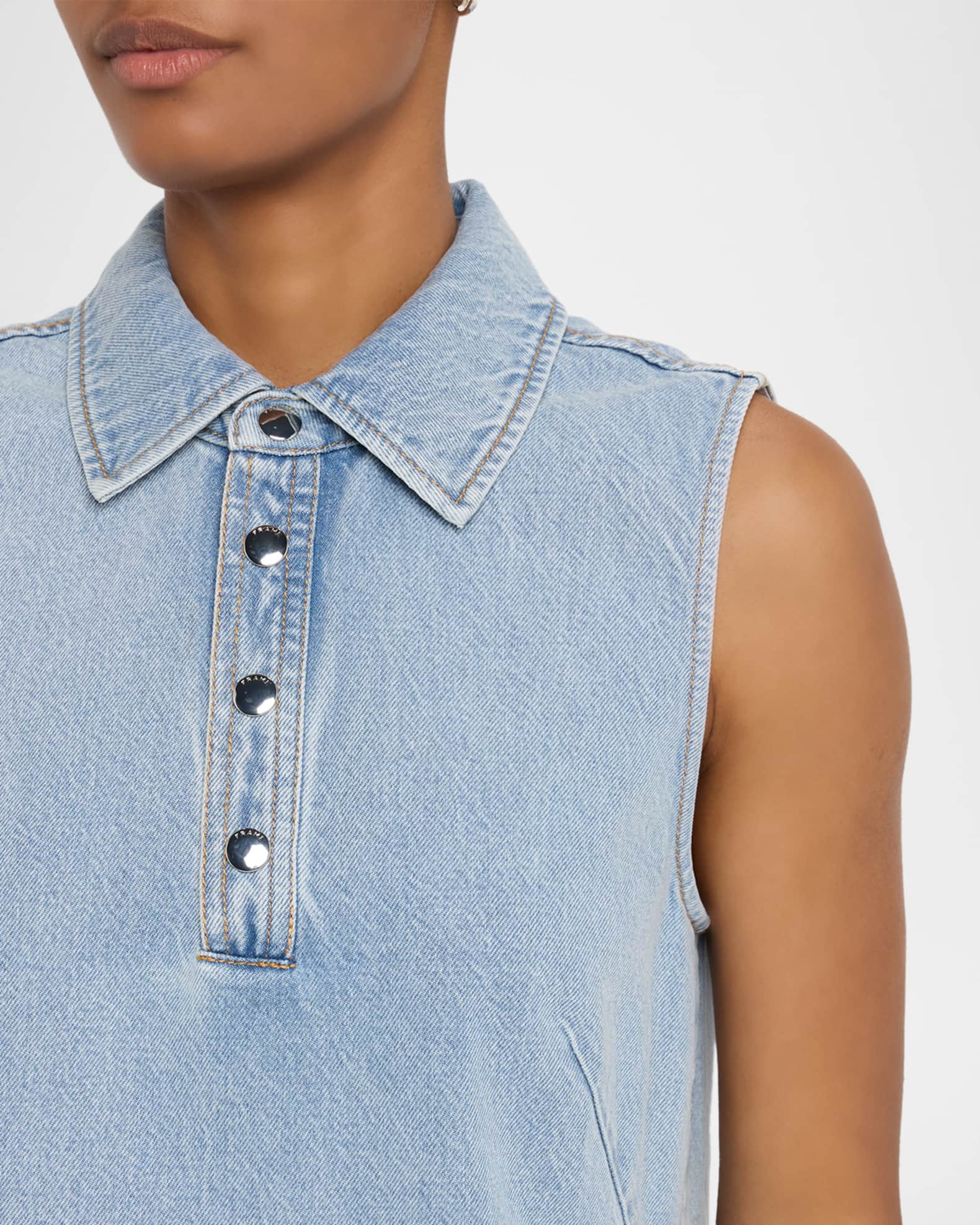 FRAME The City Shift Denim Dress | Neiman Marcus