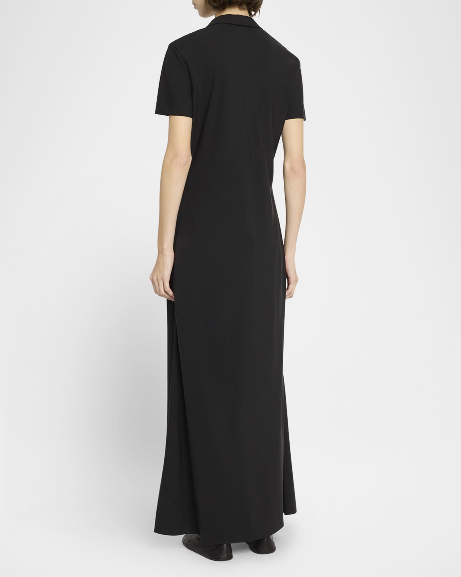 THE ROW Valenit Short-Sleeve Maxi Dress | Neiman Marcus