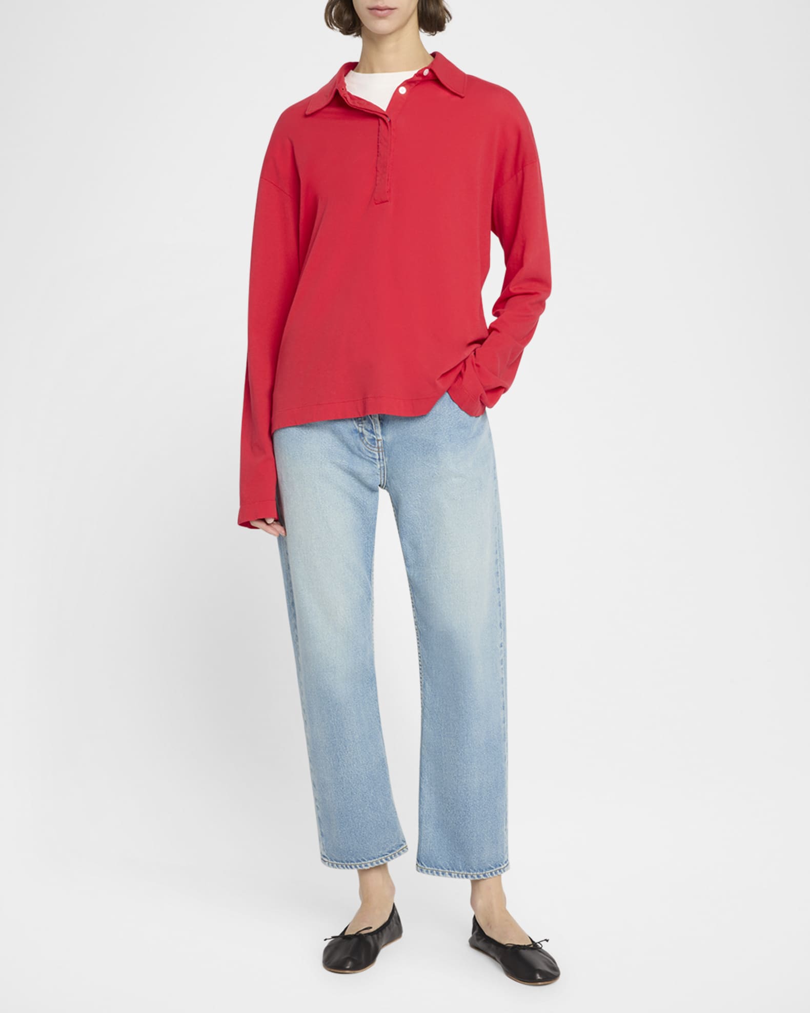 THE ROW Riaco Mid-Rise Jeans | Neiman Marcus