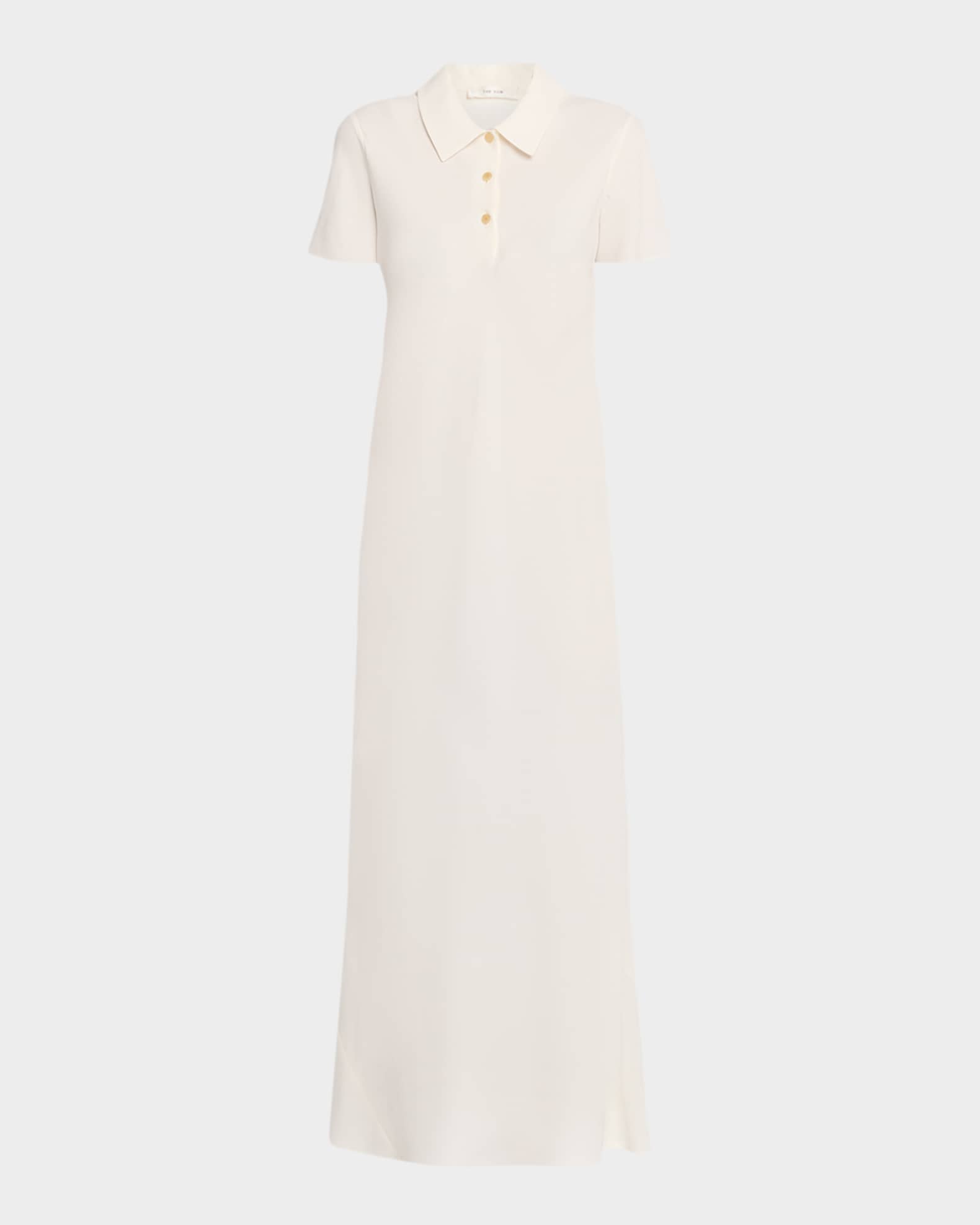 THE ROW Valenit Short-Sleeve Maxi Polo Dress | Neiman Marcus