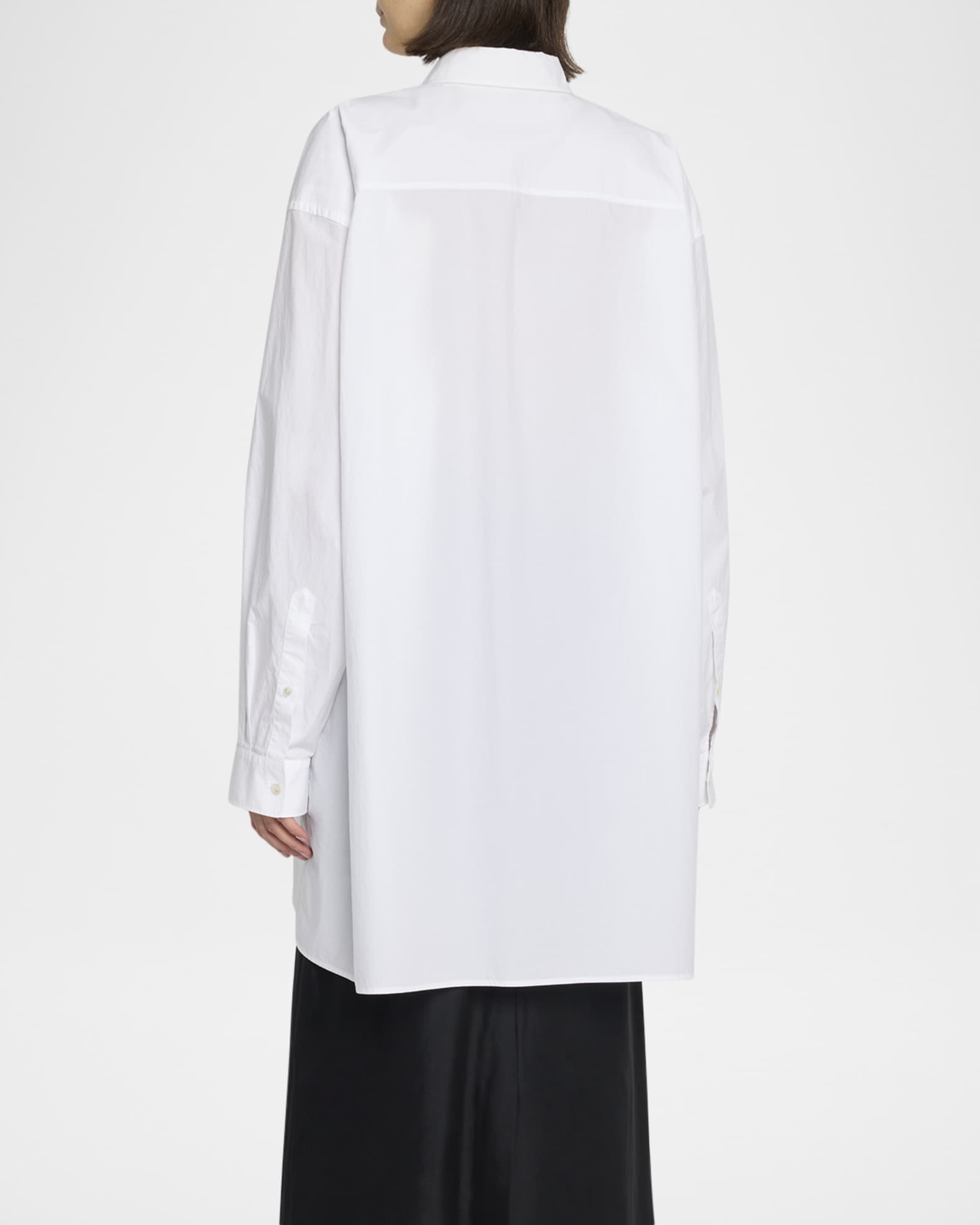 THE ROW Victoria Oversized Button-Front Shirt | Neiman Marcus