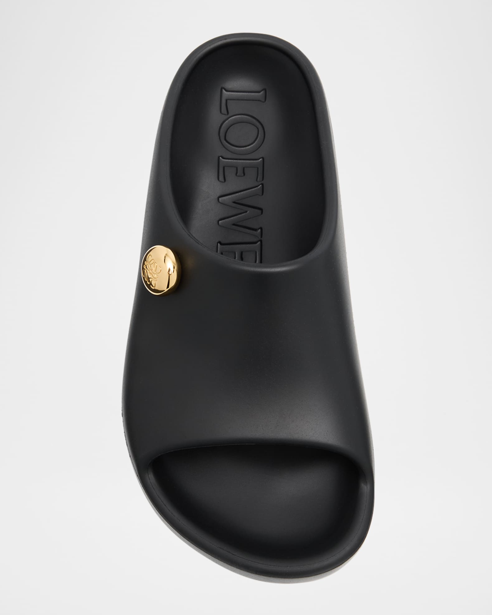 Loewe Pebble Foam Button Slide Sandals | Neiman Marcus Loewe Pebble Foam Button Slide Sandals | Neiman Marcus