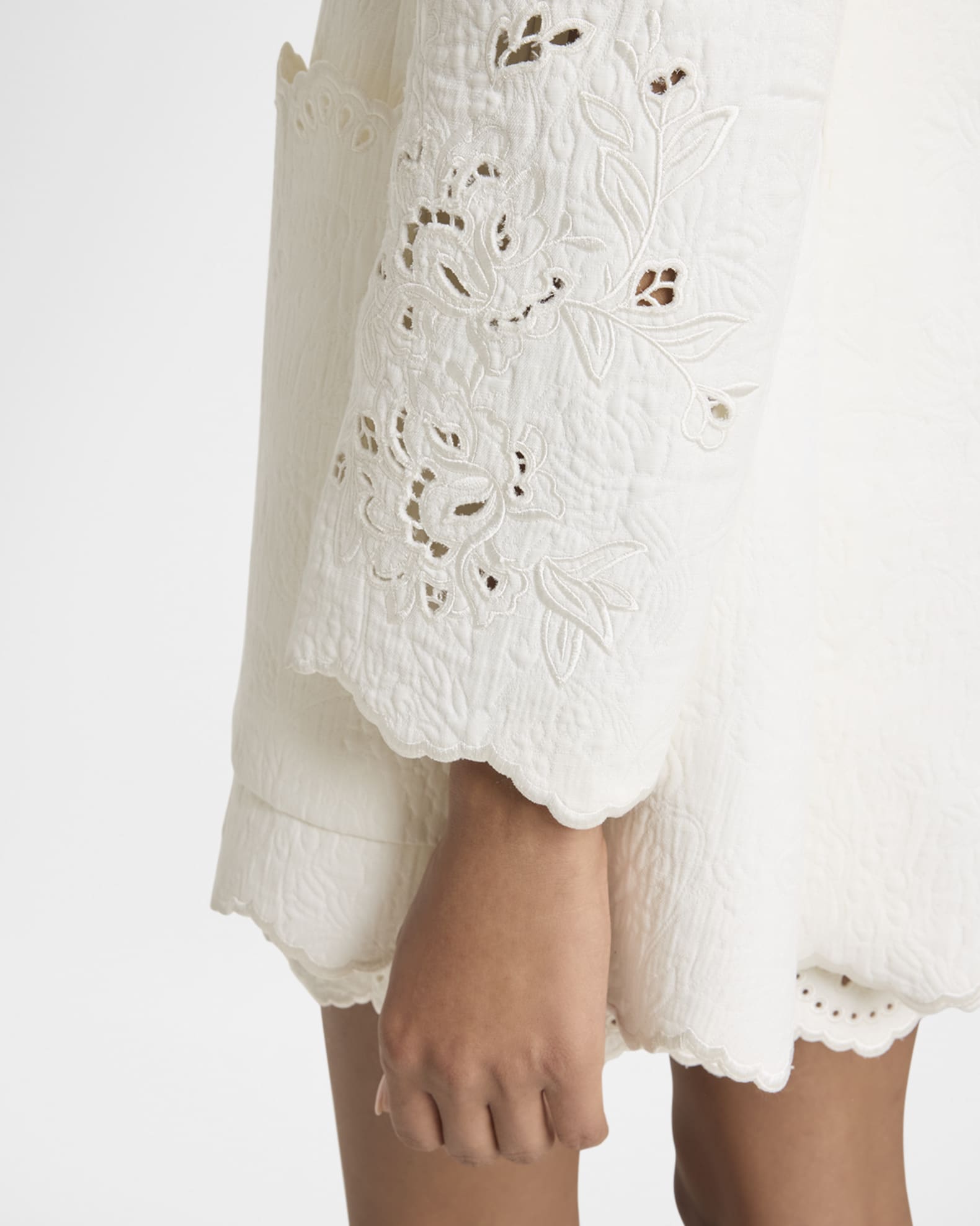Chloe Embroidered Spongy Jacquard Jacket | Neiman Marcus