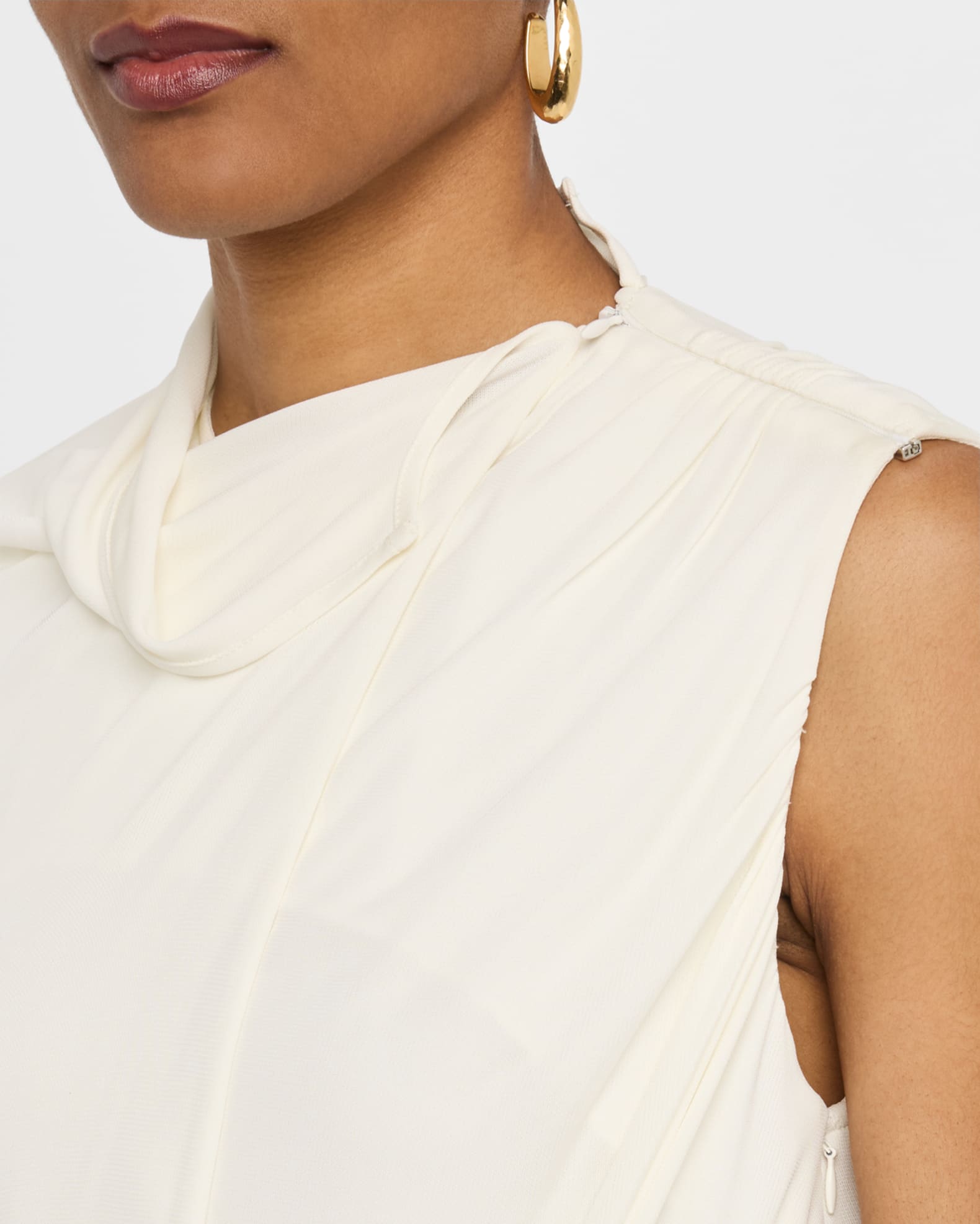 Co Jersey Draped Tail Dress | Neiman Marcus