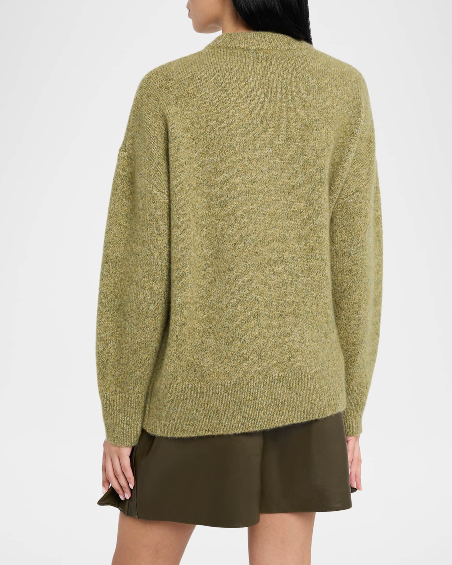 Co Cashmere-Silk Crewneck Pullover | Neiman Marcus