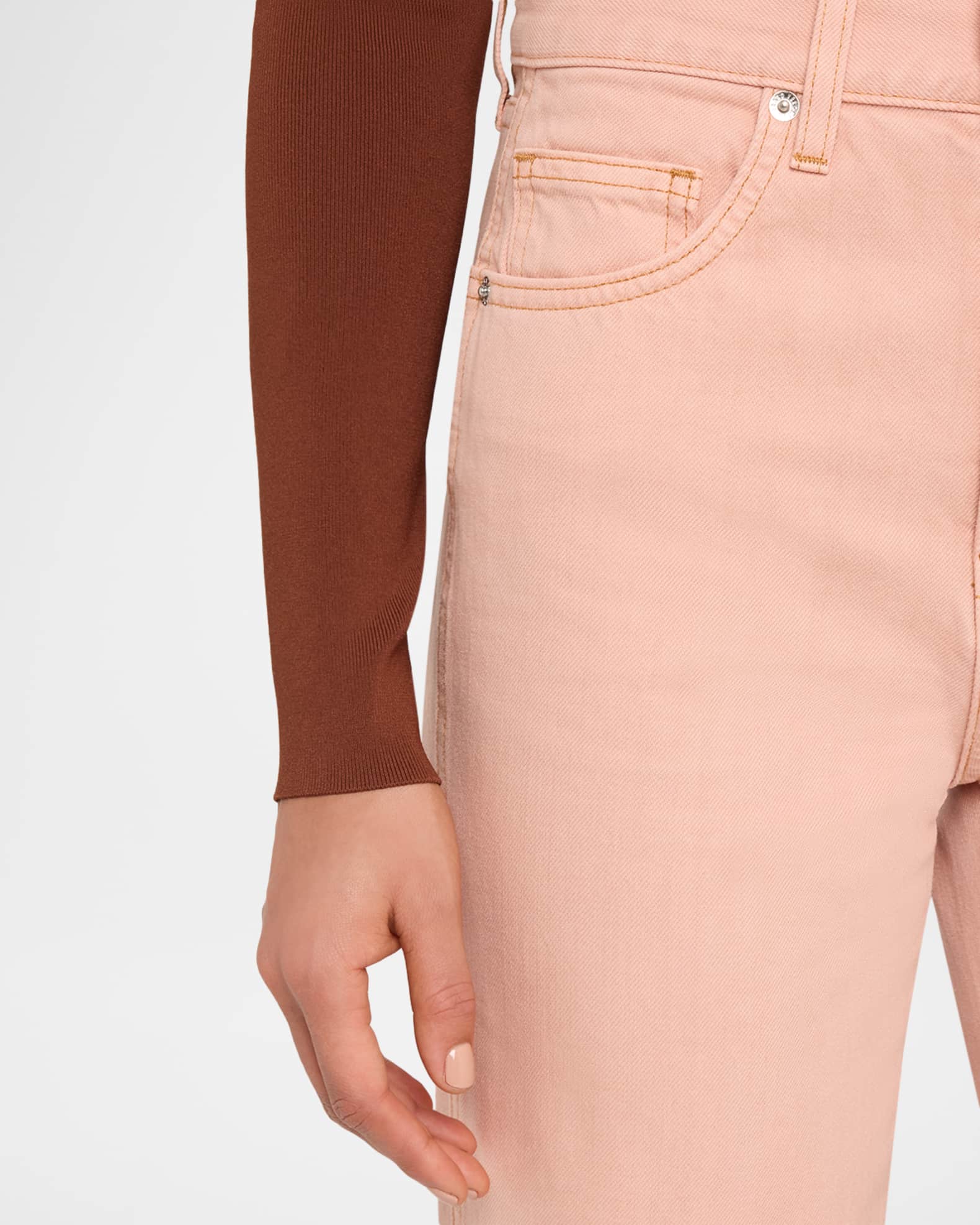 Veronica Beard Dylan High-Rise Straight Ankle Jeans | Neiman Marcus