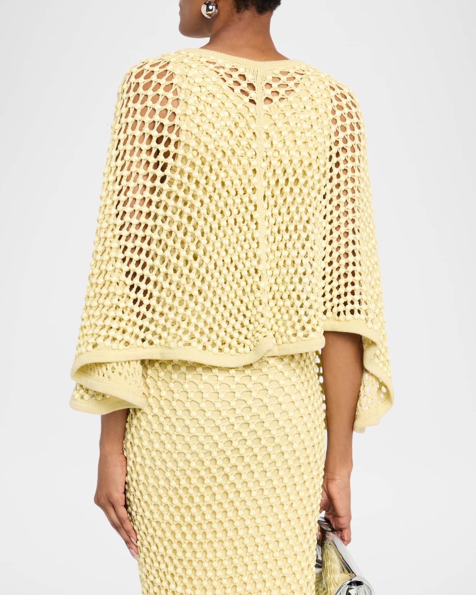 Diotima Crystal Net Knit Capelet | Neiman Marcus