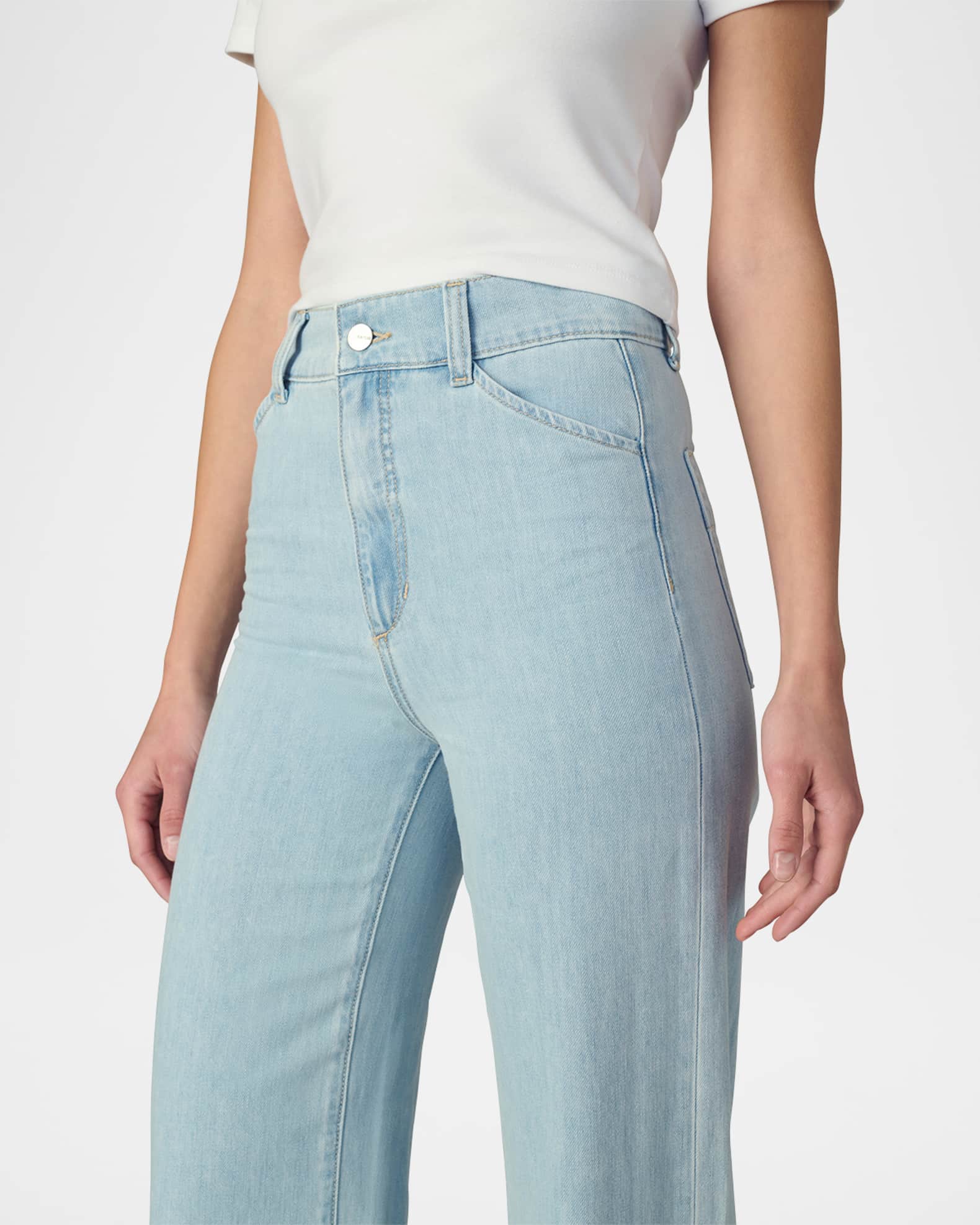 Joe's Jeans The Mia High-Rise Wide-Leg Jeans | Neiman Marcus