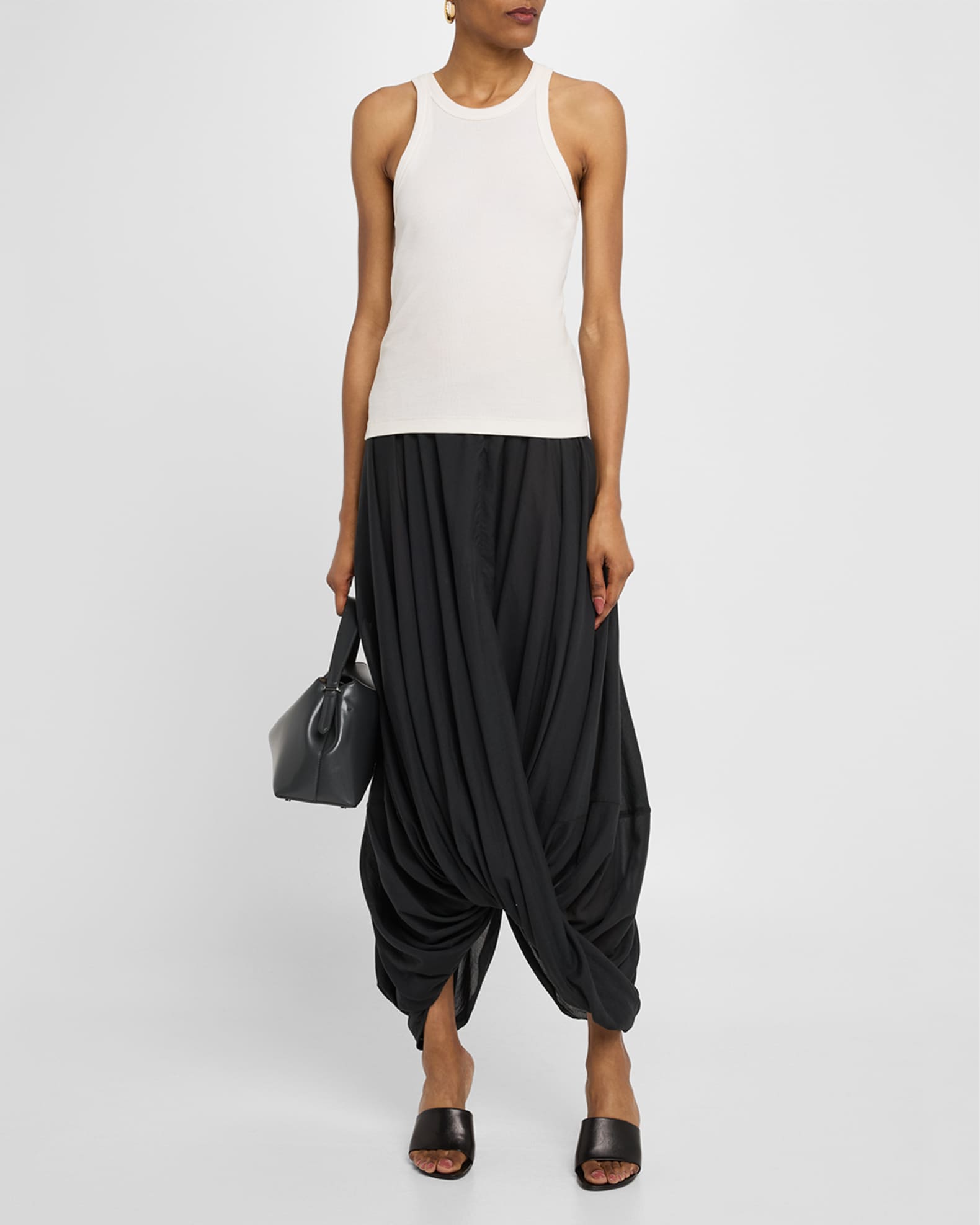 Toteme Draped Cocoon Maxi Skirt | Neiman Marcus
