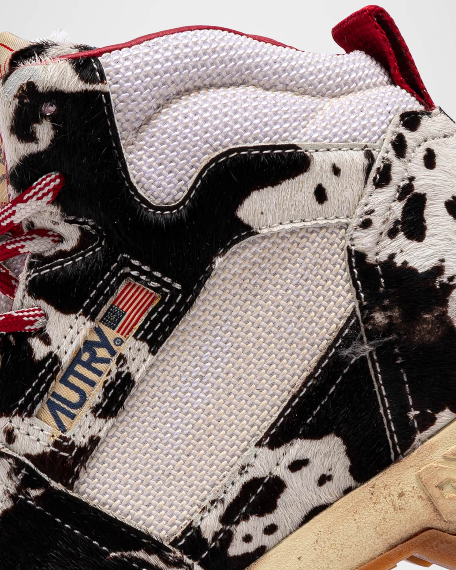 AUTRY Malga High-Top Calf Hair Sneakers | Neiman Marcus