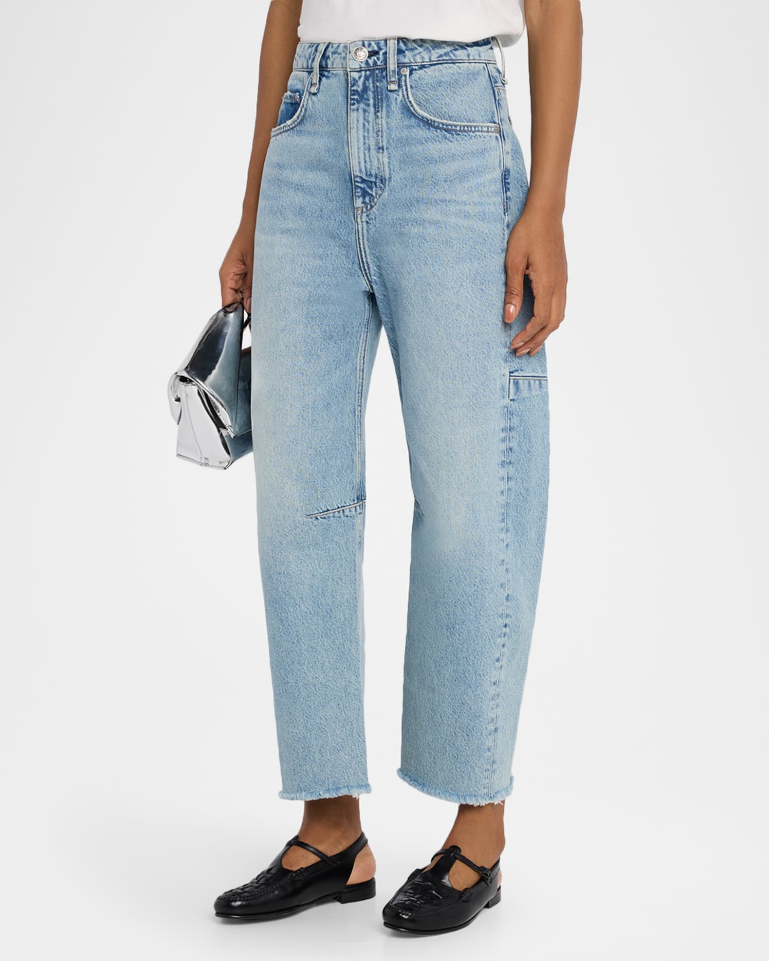 Rag & Bone Charlie High-Rise Barrel Jeans | Neiman Marcus