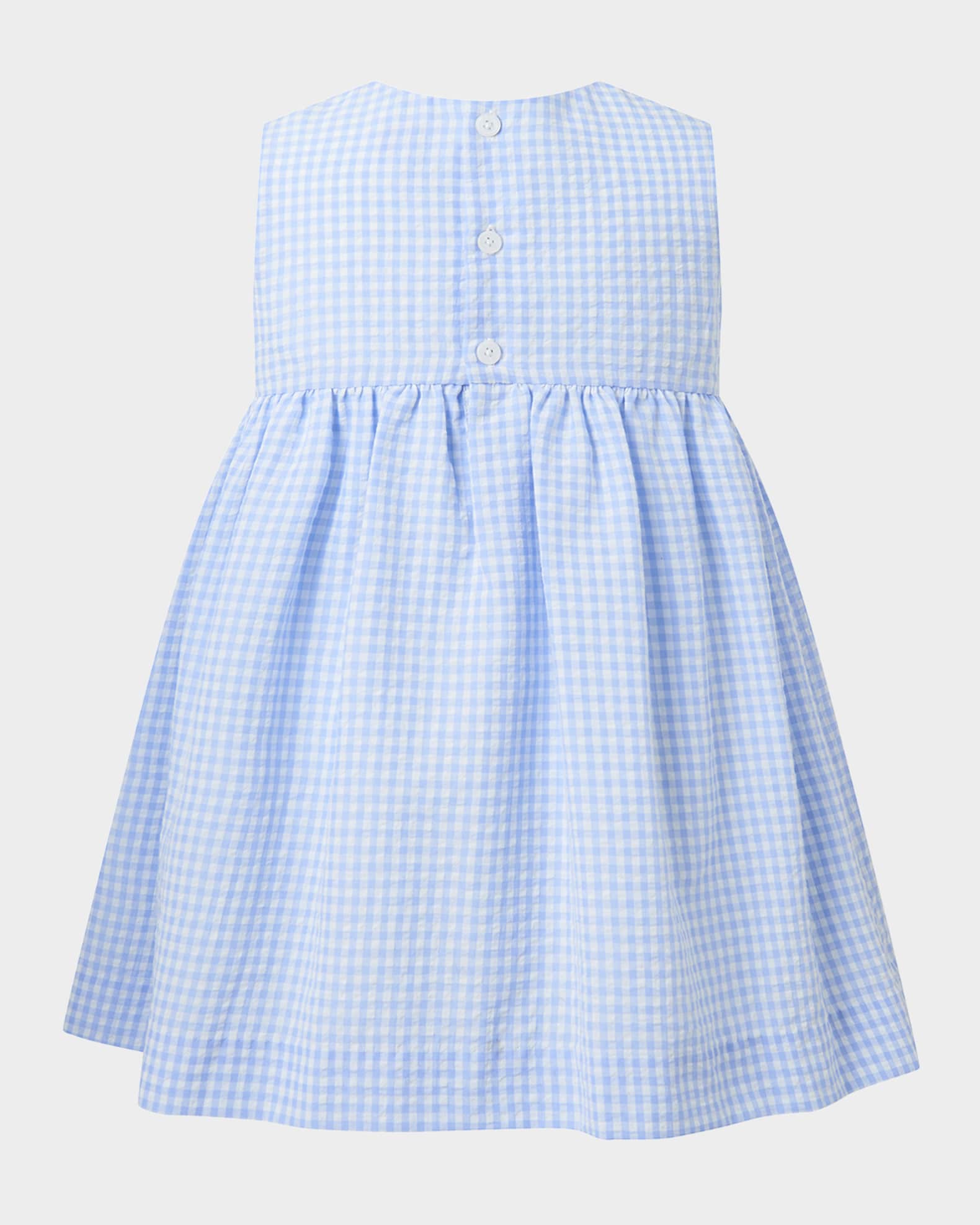 Girl's Check Bow Dress | Neiman Marcus