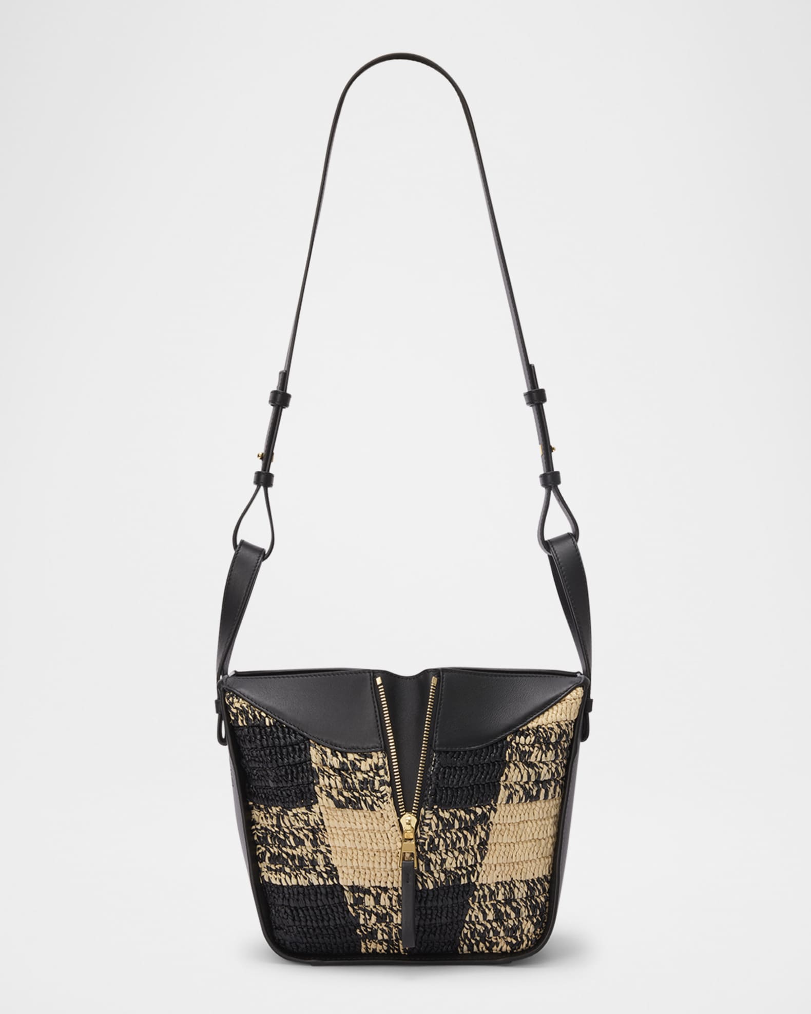 Loewe x Paula’s Ibiza Hammock Top-Handle Bag in Gingham Raffia | Neiman ...