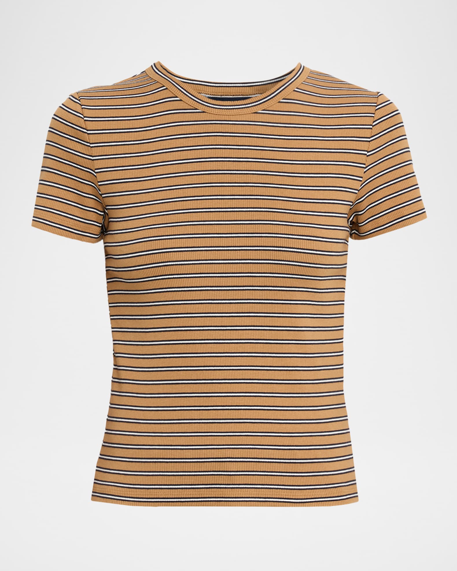 Veronica Beard Pruitt Striped Short-Sleeve Tee | Neiman Marcus