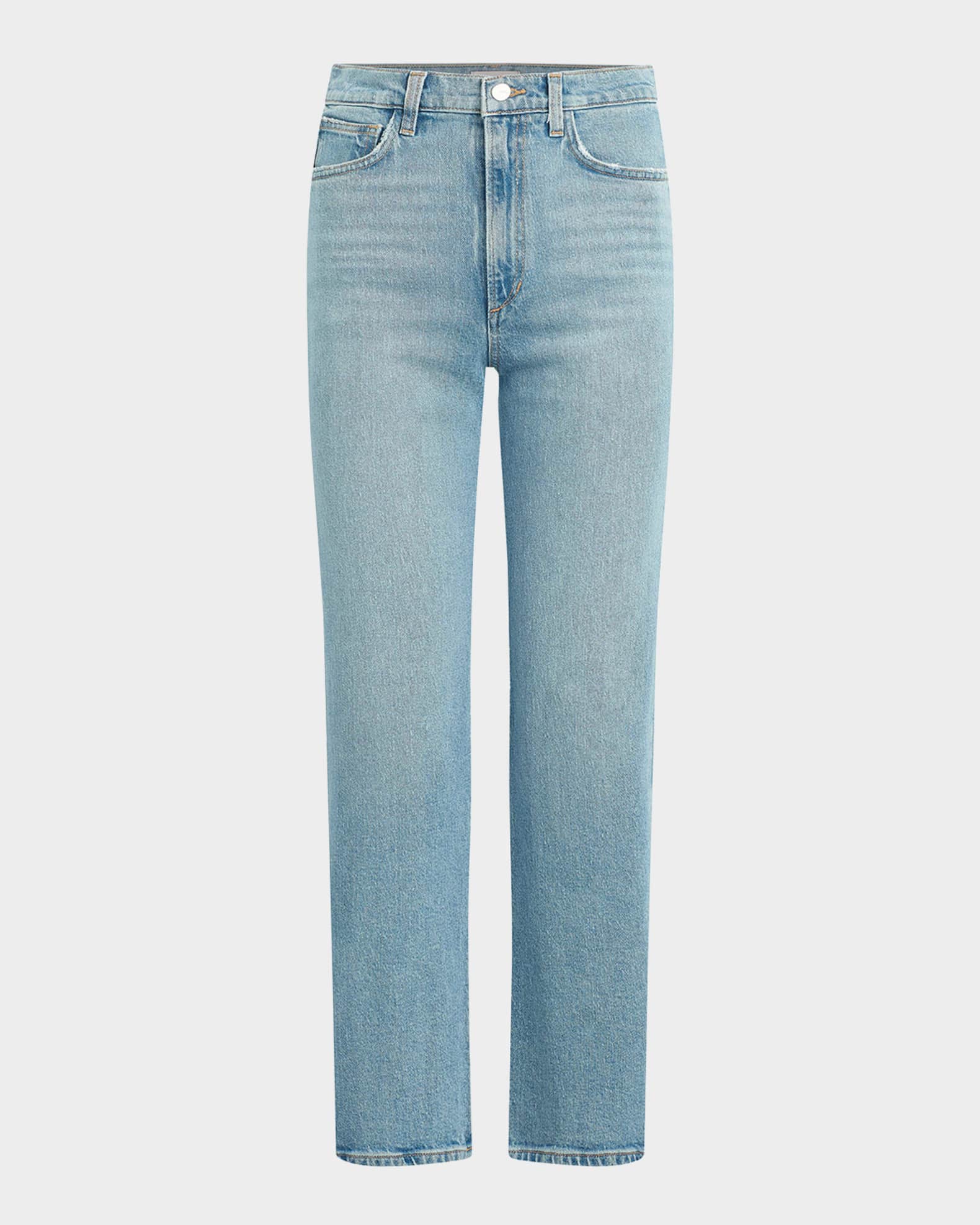 Joe's Jeans The Margot High-Rise Straight Cropped Jeans | Neiman Marcus