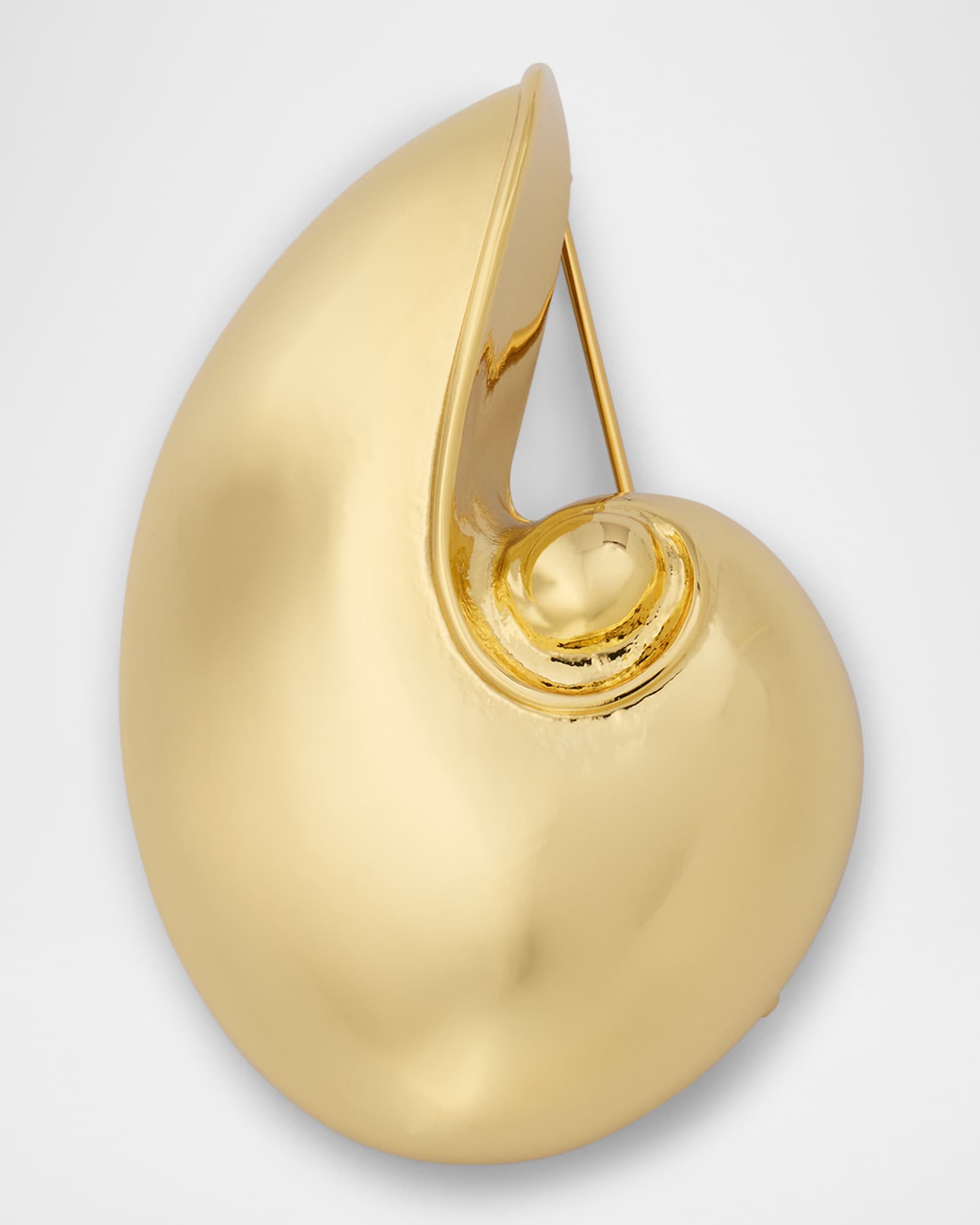 Kenneth Jay Lane Golden Seashell Brooch | Neiman Marcus