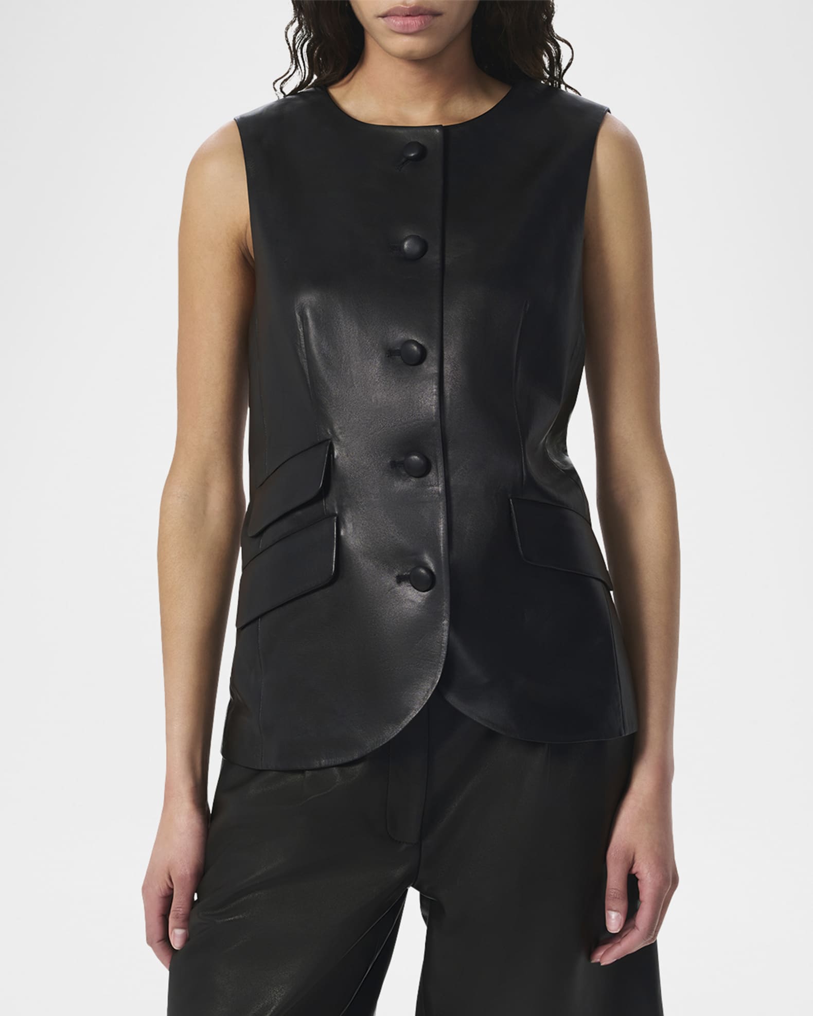 Rag & Bone Slade Leather Vest | Neiman Marcus