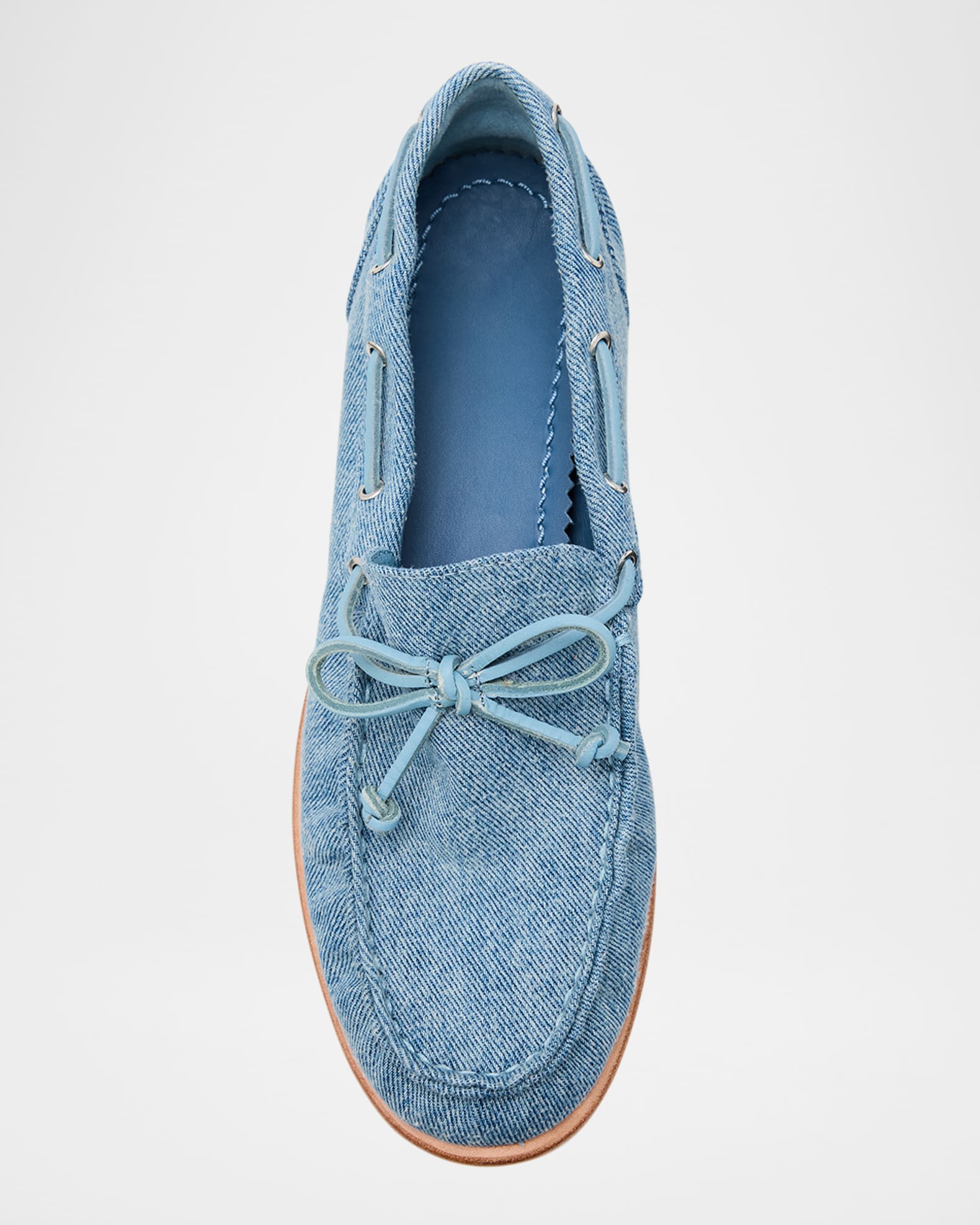 Rag & Bone Carter Denim Boat Loafers | Neiman Marcus