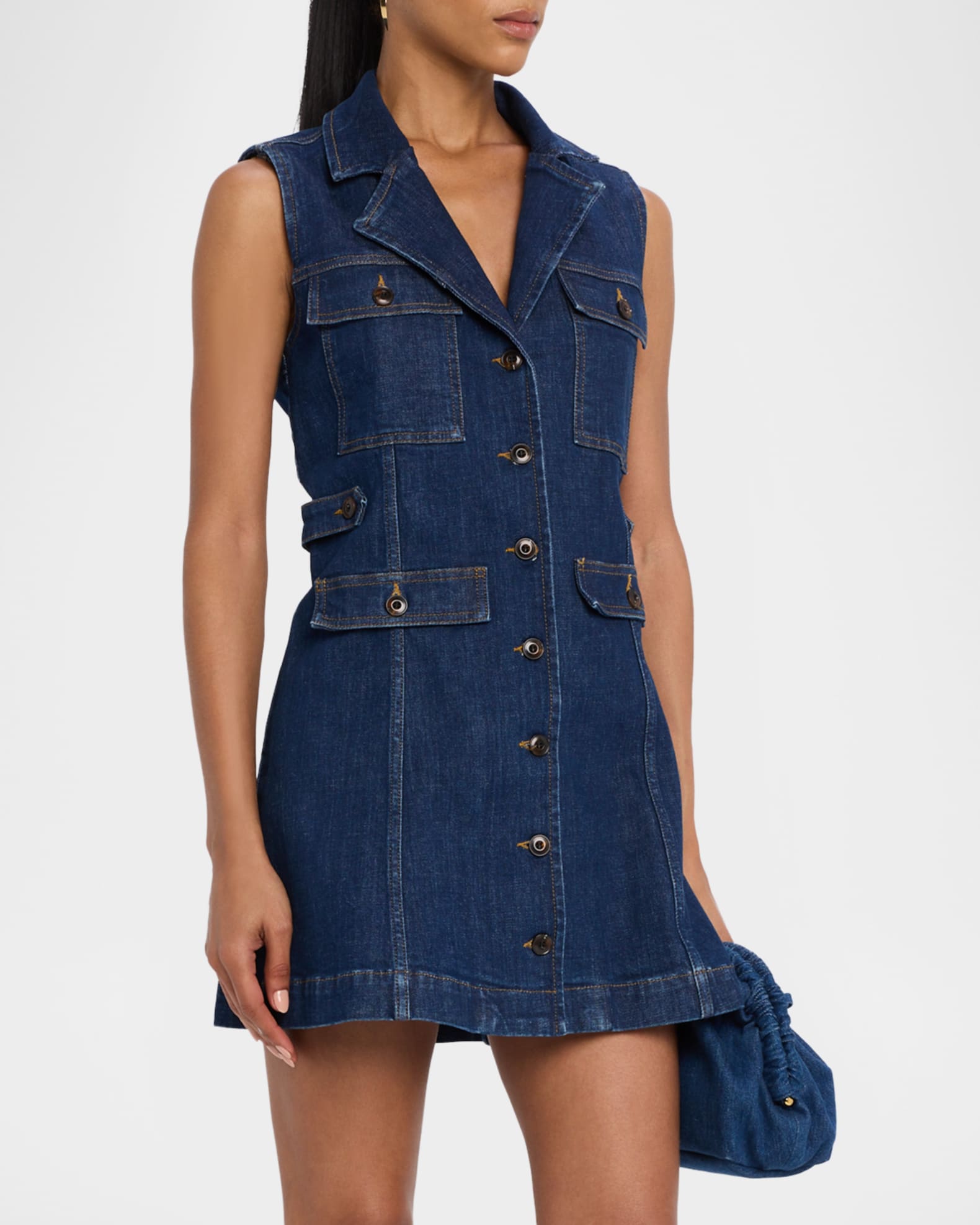 PAIGE Andria Denim Shirtdress | Neiman Marcus