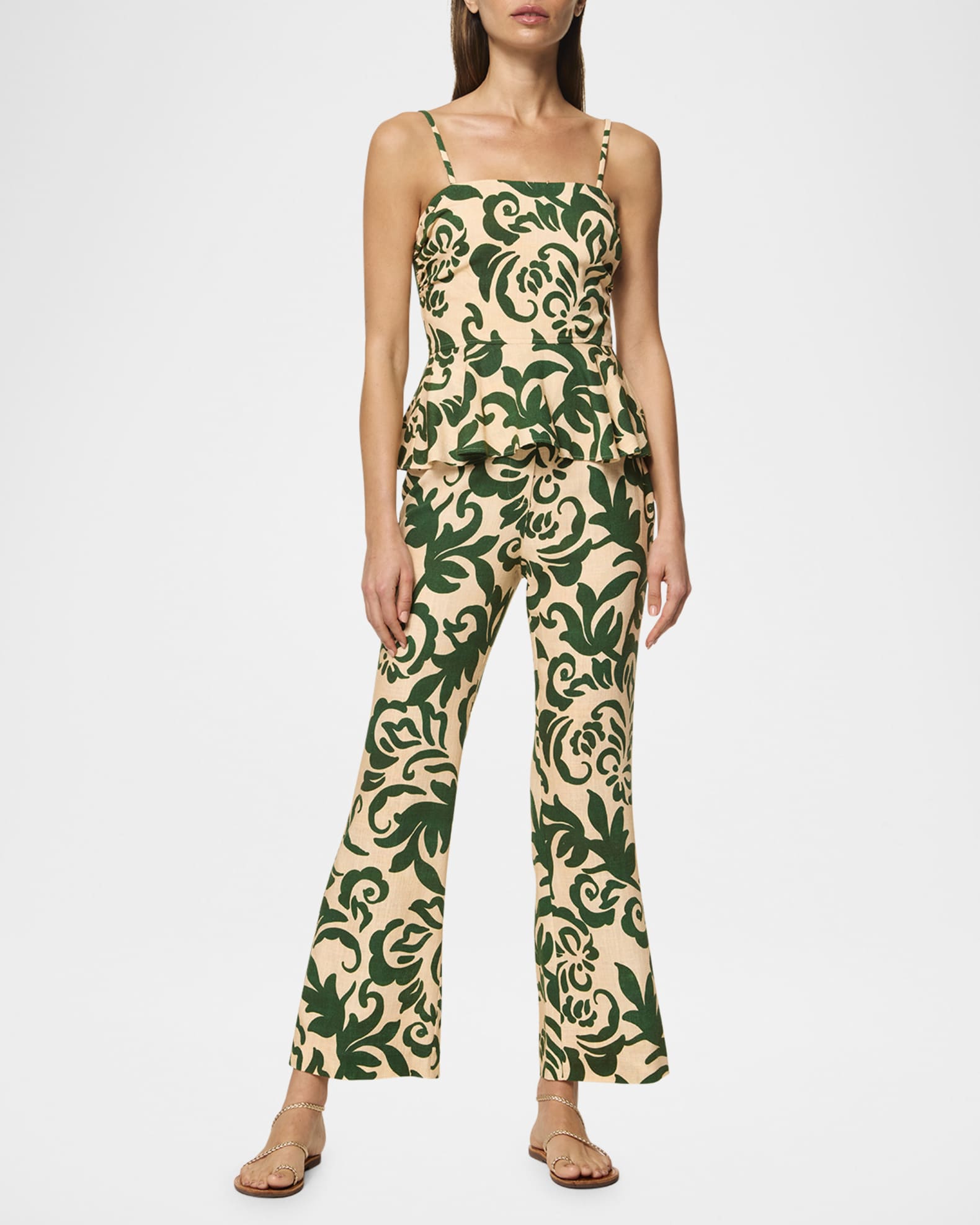 MISA Los Angeles Trista Peplum-Hem Top | Neiman Marcus