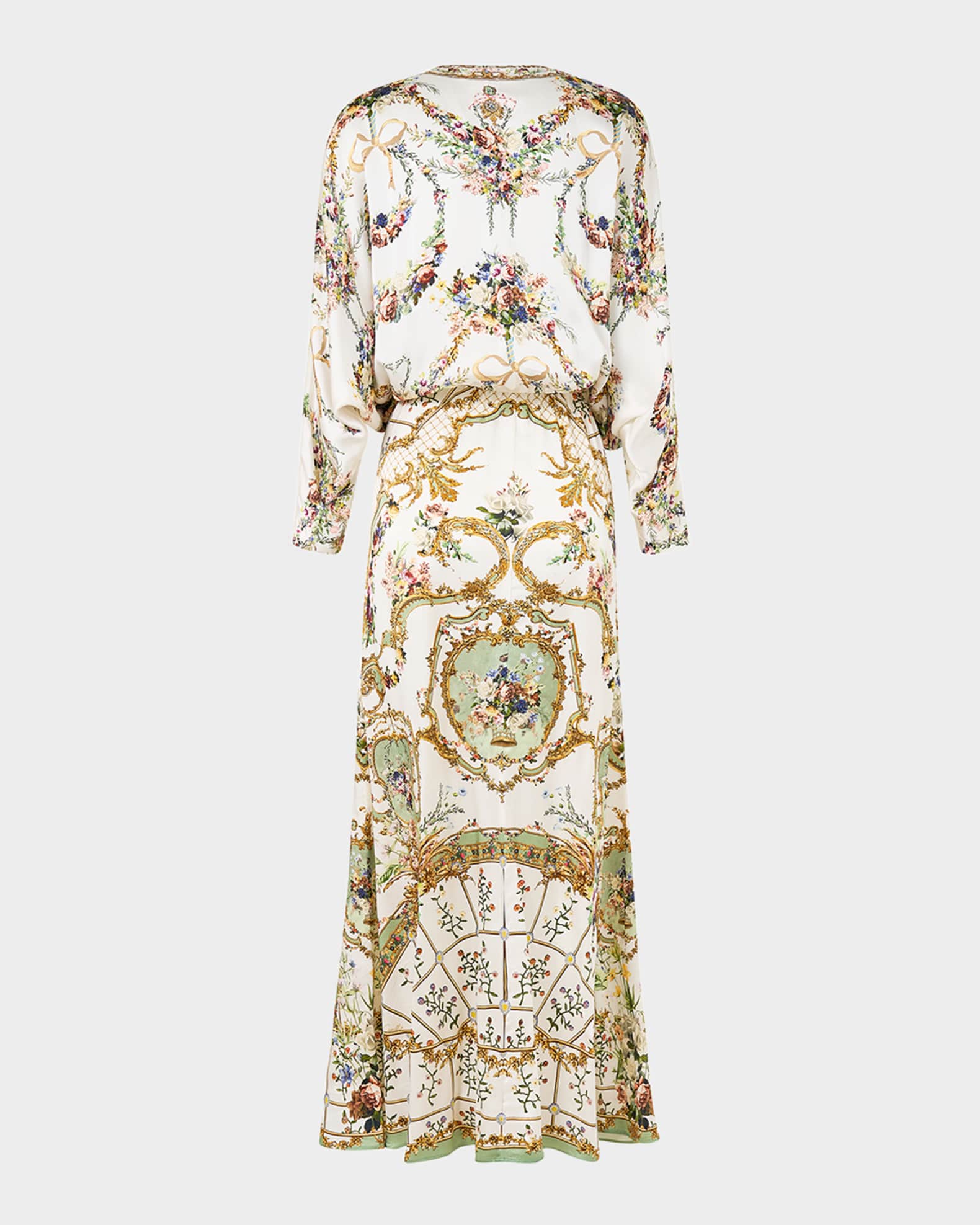 Camilla Dressing Room Drama Twist-Front Batwing Dress | Neiman Marcus