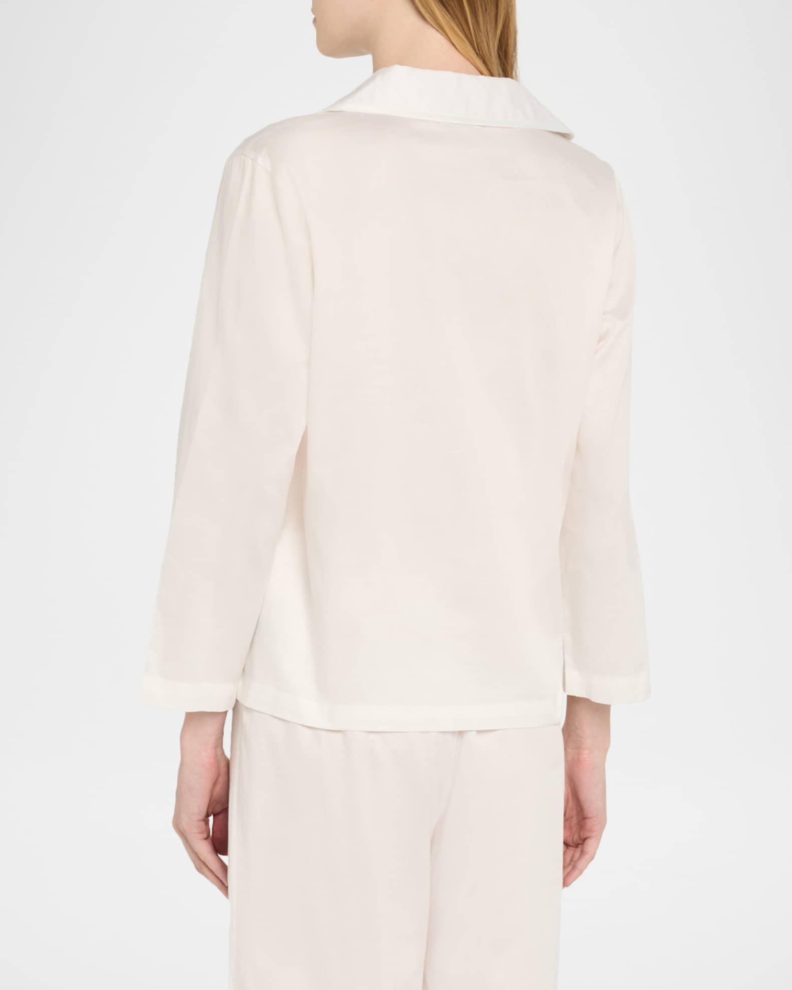 Natori Cropped Cotton Sateen Pajama Set | Neiman Marcus