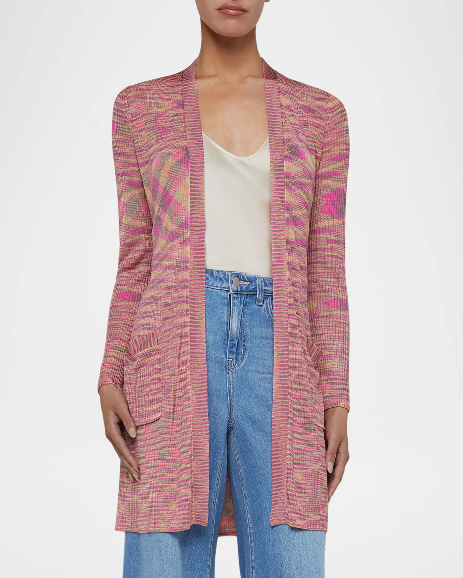 L'Agence Neve Space-Dye Cardigan | Neiman Marcus