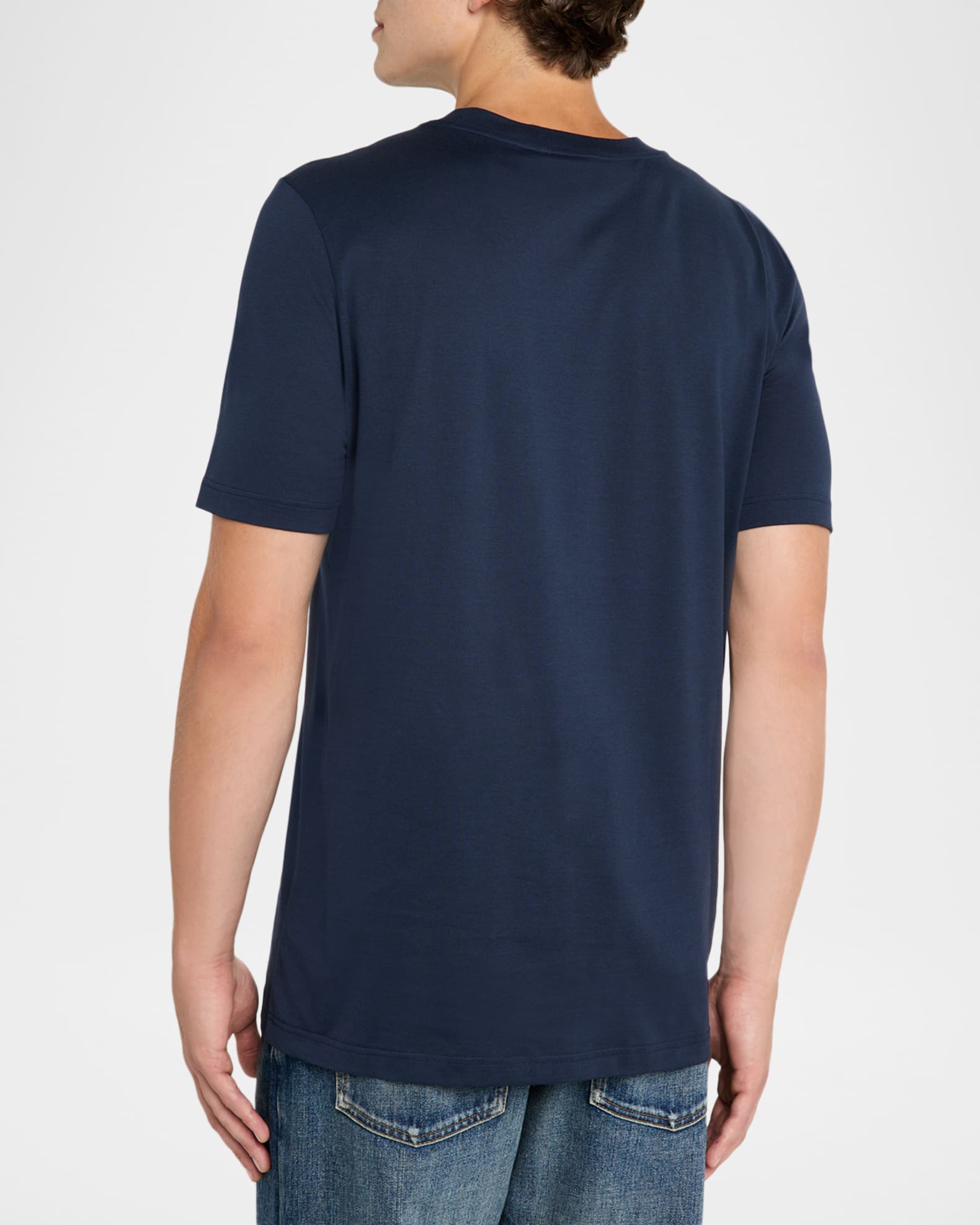 Marni Men's Marni Mending Logo Patch Crewneck T-Shirt | Neiman Marcus