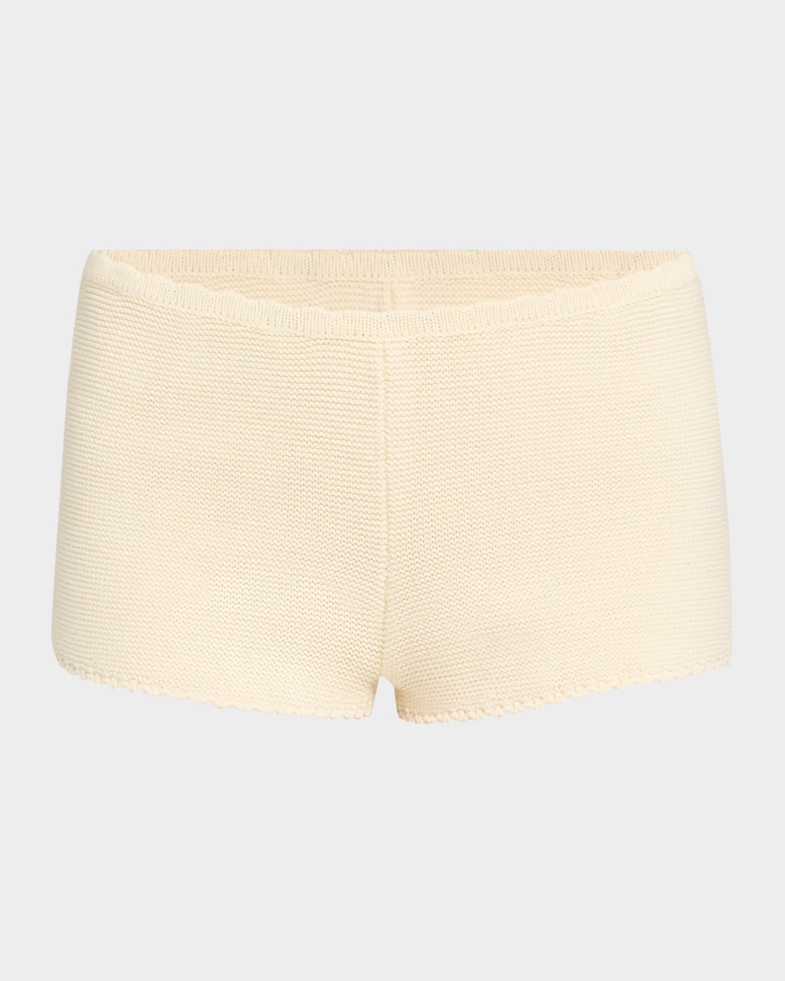 Solid and Striped The Celeste Knit Micro Shorts | Neiman Marcus