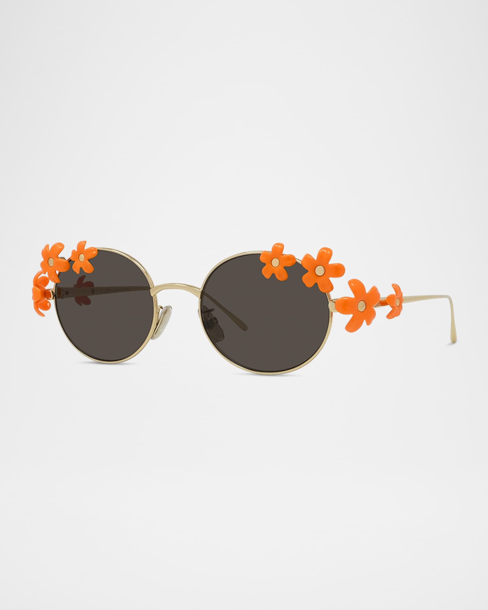 Signature Floral Metal Sunglasses | Neiman Marcus