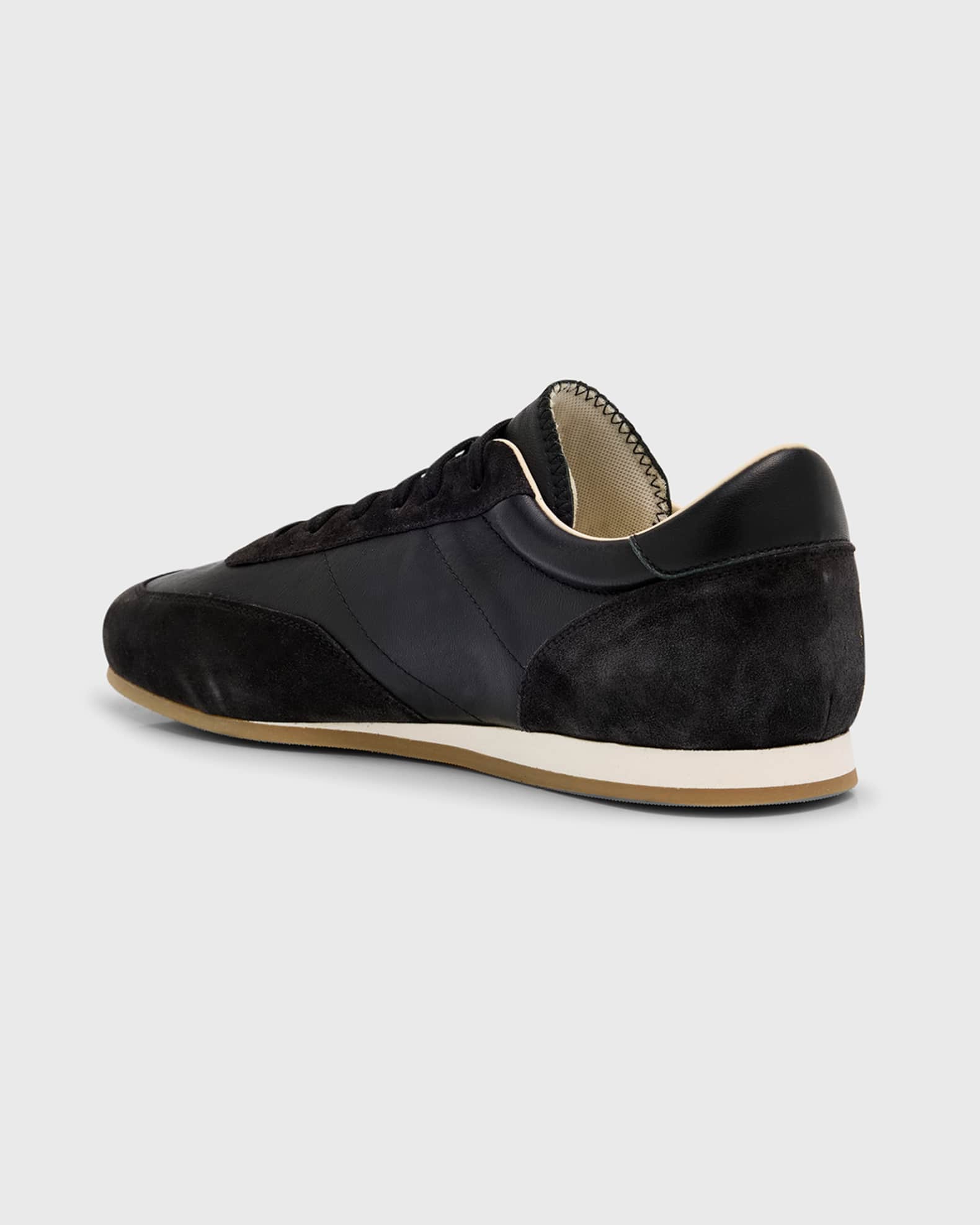 Common Projects Men's Leather and Suede Runner Sneakers | Neiman Marcus