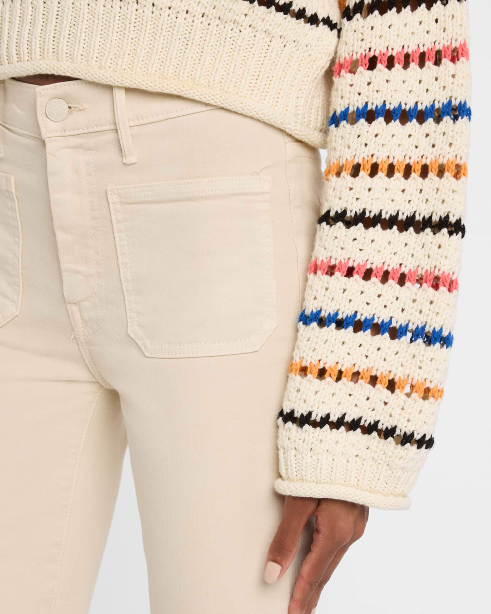 MOTHER The Patch Pocket Weekender Jeans | Neiman Marcus