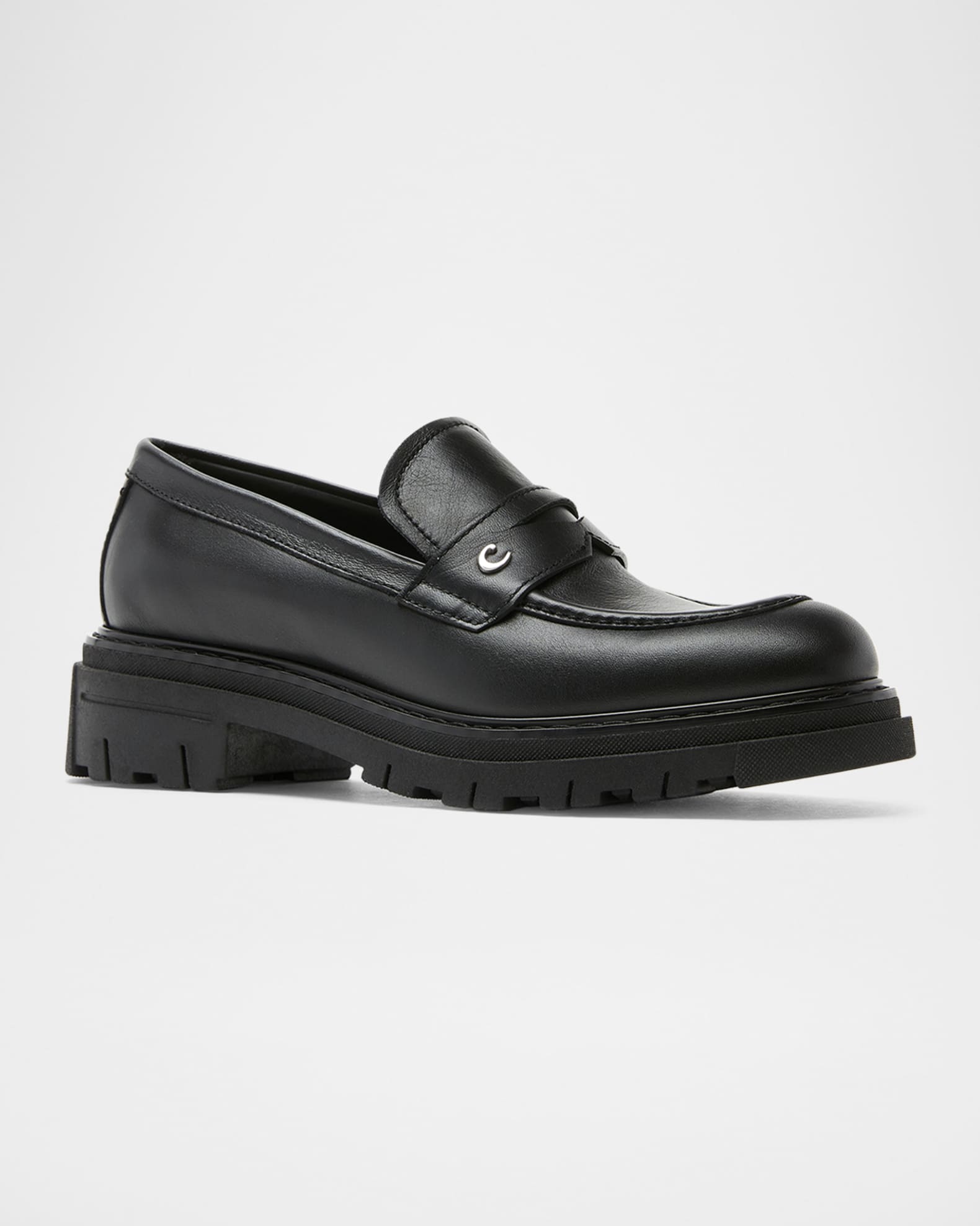La Canadienne Doe Matte Leather Penny Loafers | Neiman Marcus