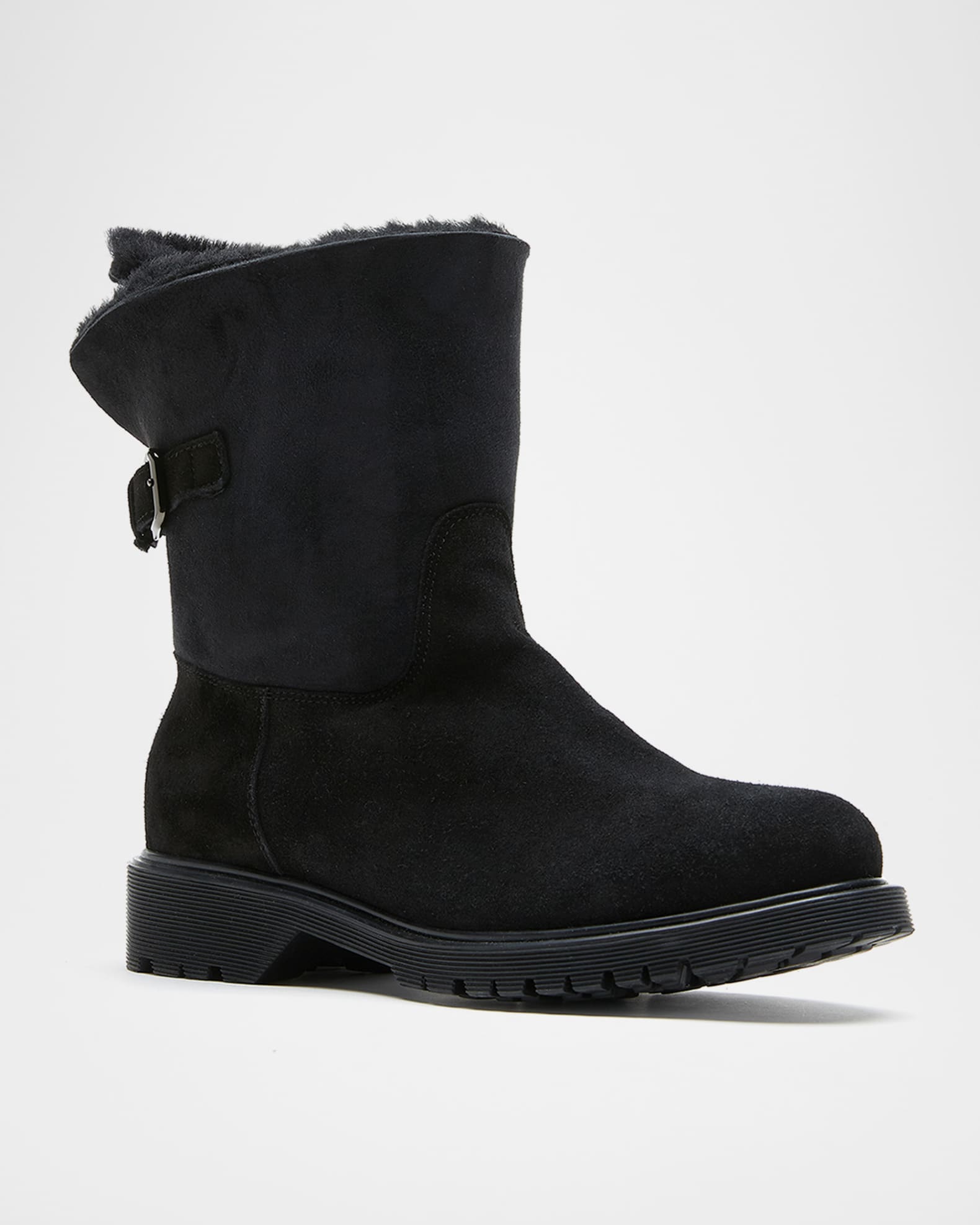 La Canadienne Hadley Shearling-Lined Suede Boots | Neiman Marcus