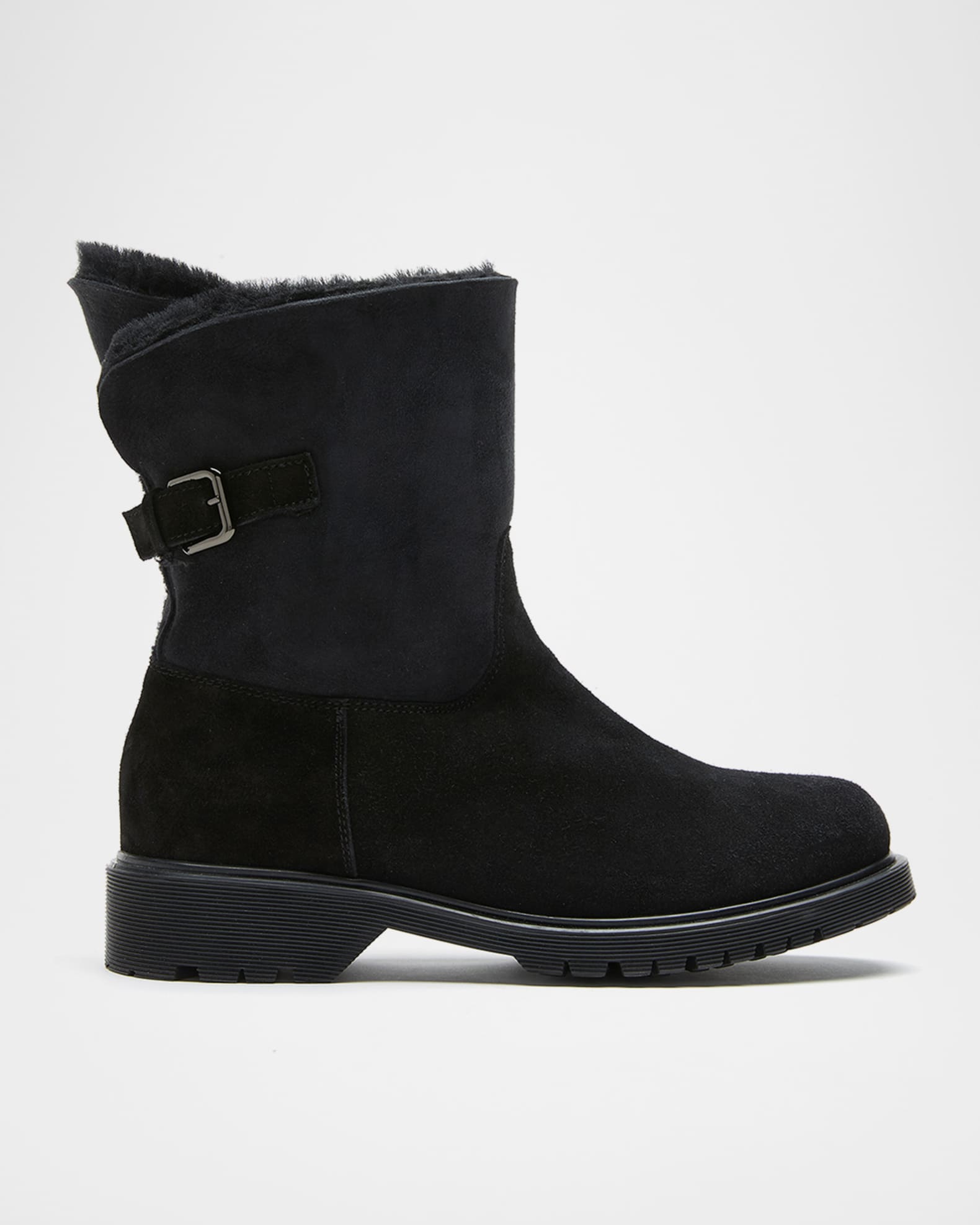 La Canadienne Hadley Shearling-Lined Suede Boots | Neiman Marcus