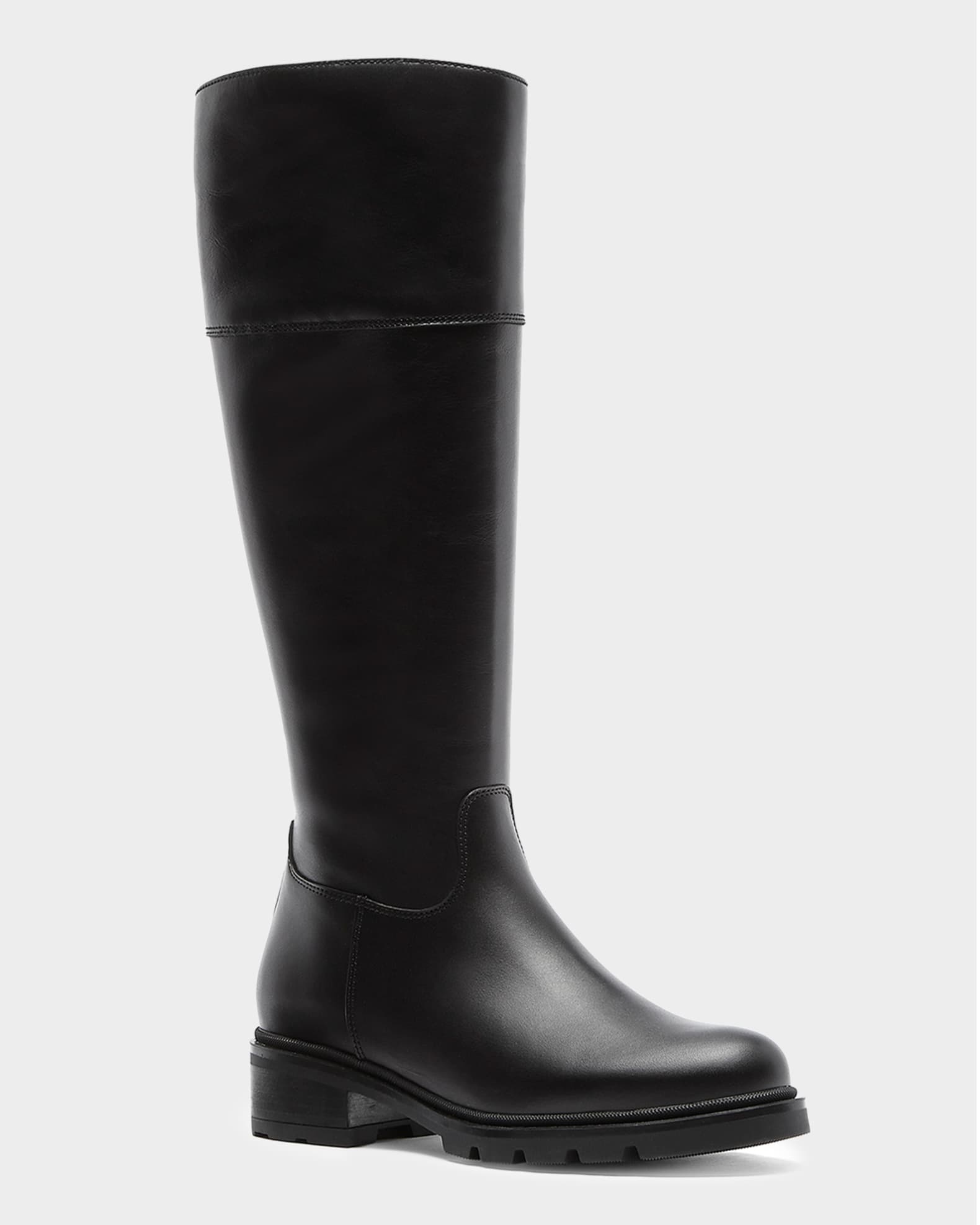 La Canadienne Scottie Leather Lug-Sole Knee-High Boots | Neiman Marcus
