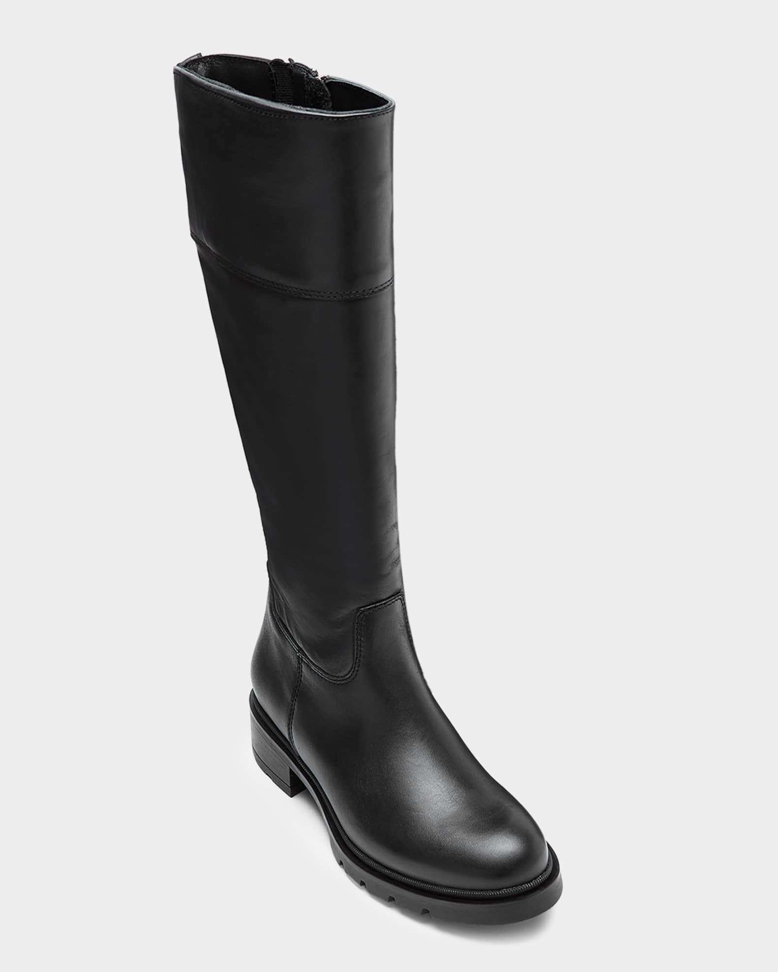 La Canadienne Scottie Leather Lug-Sole Knee-High Boots | Neiman Marcus