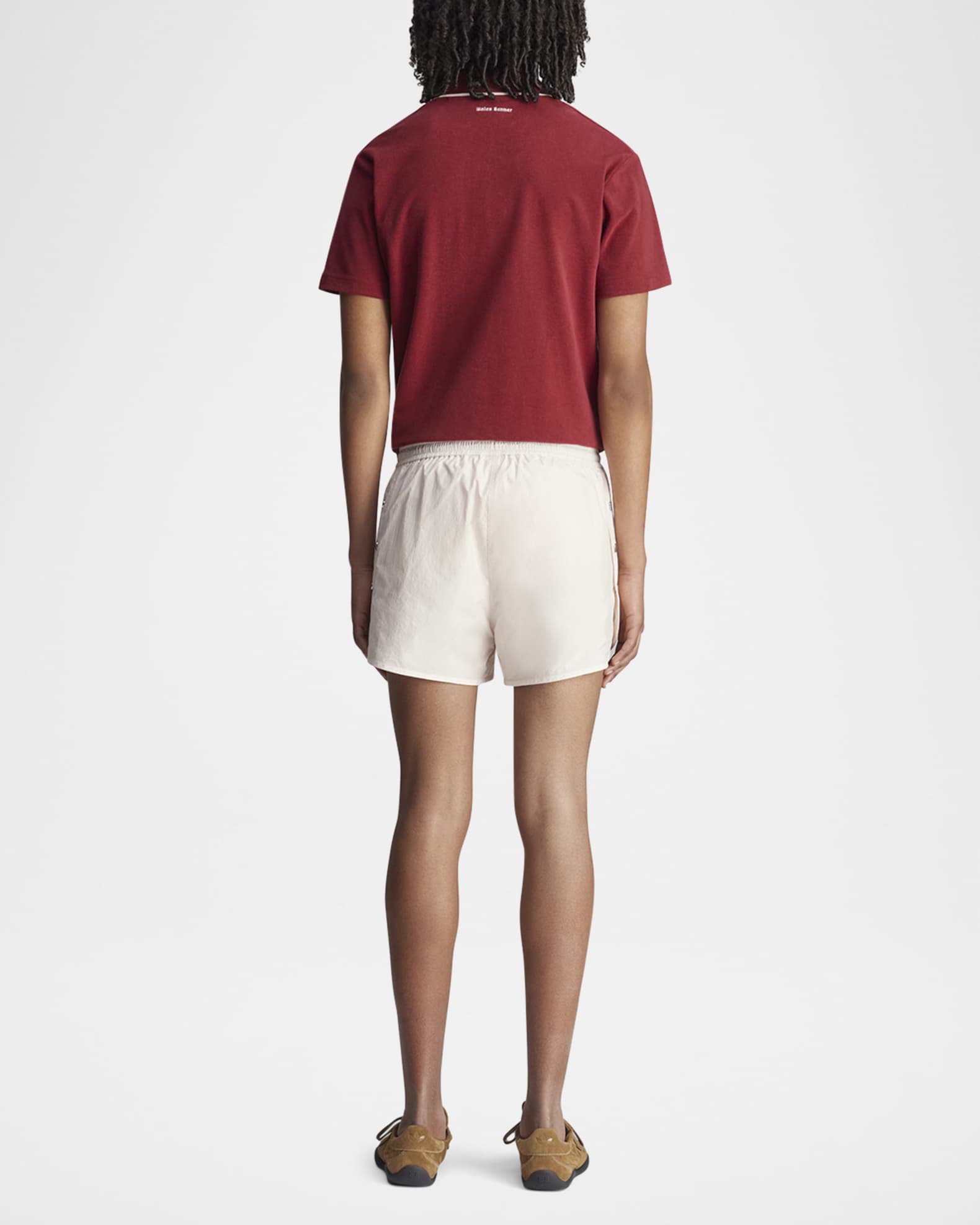 Adidas x Wales Bonner Men's Nylon Side-Snap Shorts | Neiman Marcus
