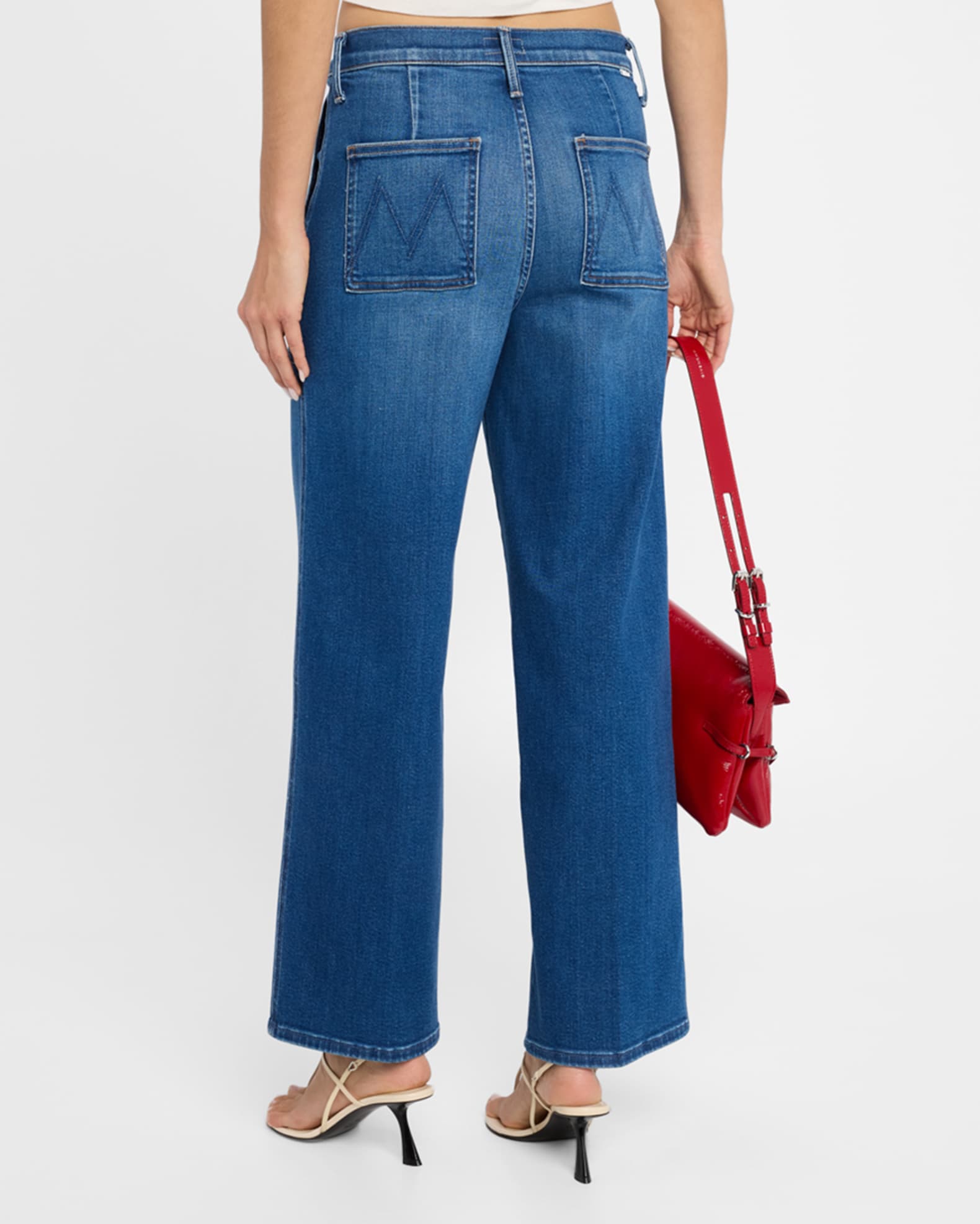 MOTHER The Stitch Up Maven Hover Jeans | Neiman Marcus