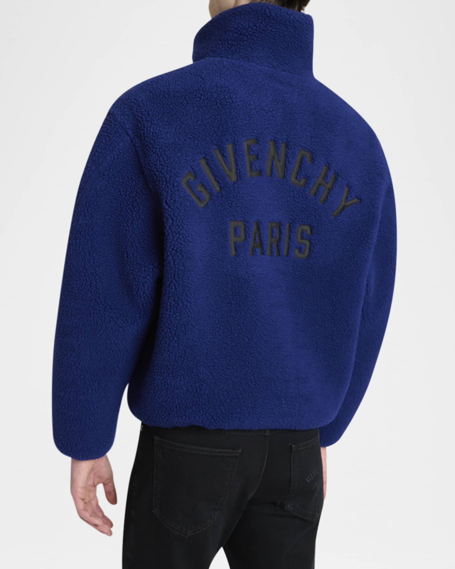 Givenchy Men's Logo Fleece Jacket | Neiman Marcus