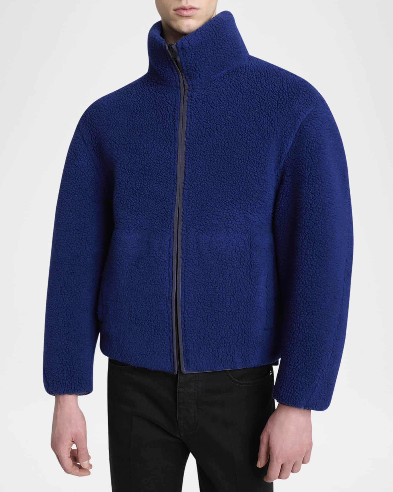Givenchy Men's Logo Fleece Jacket | Neiman Marcus