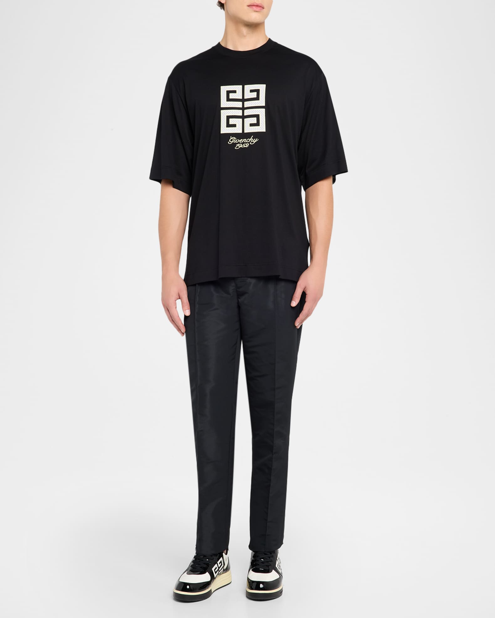 Givenchy Men's Zip-Pocket Pleated Joggers | Neiman Marcus