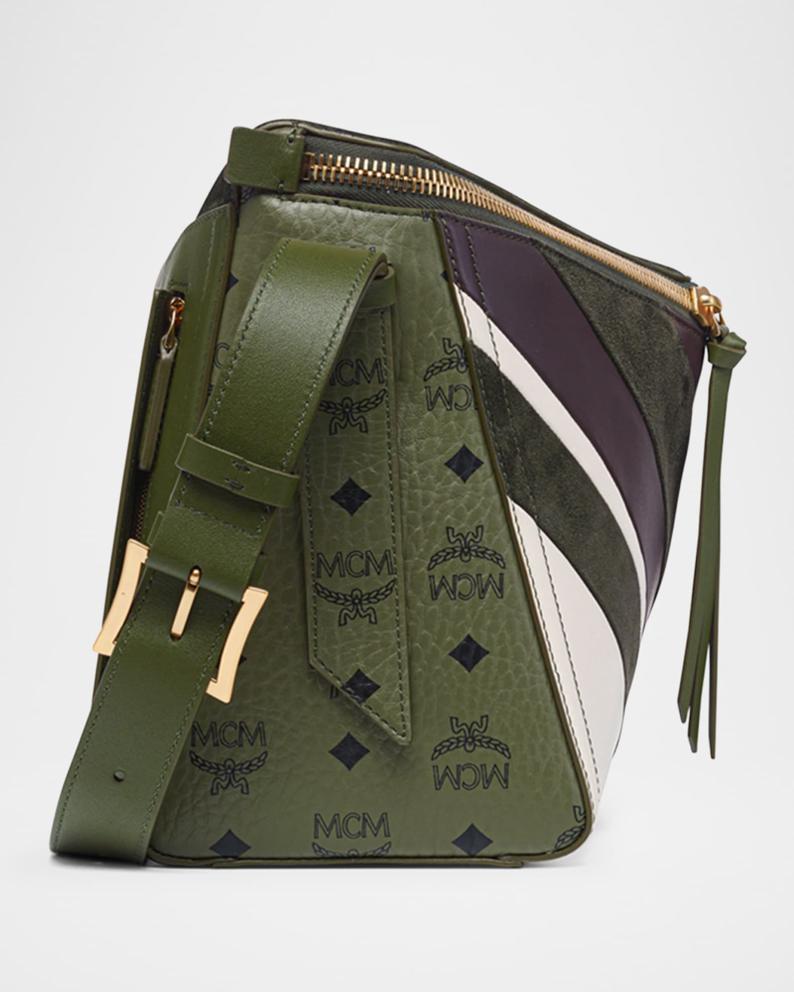MCM 3D Diamond Medium Visetos Shoulder Bag | Neiman Marcus