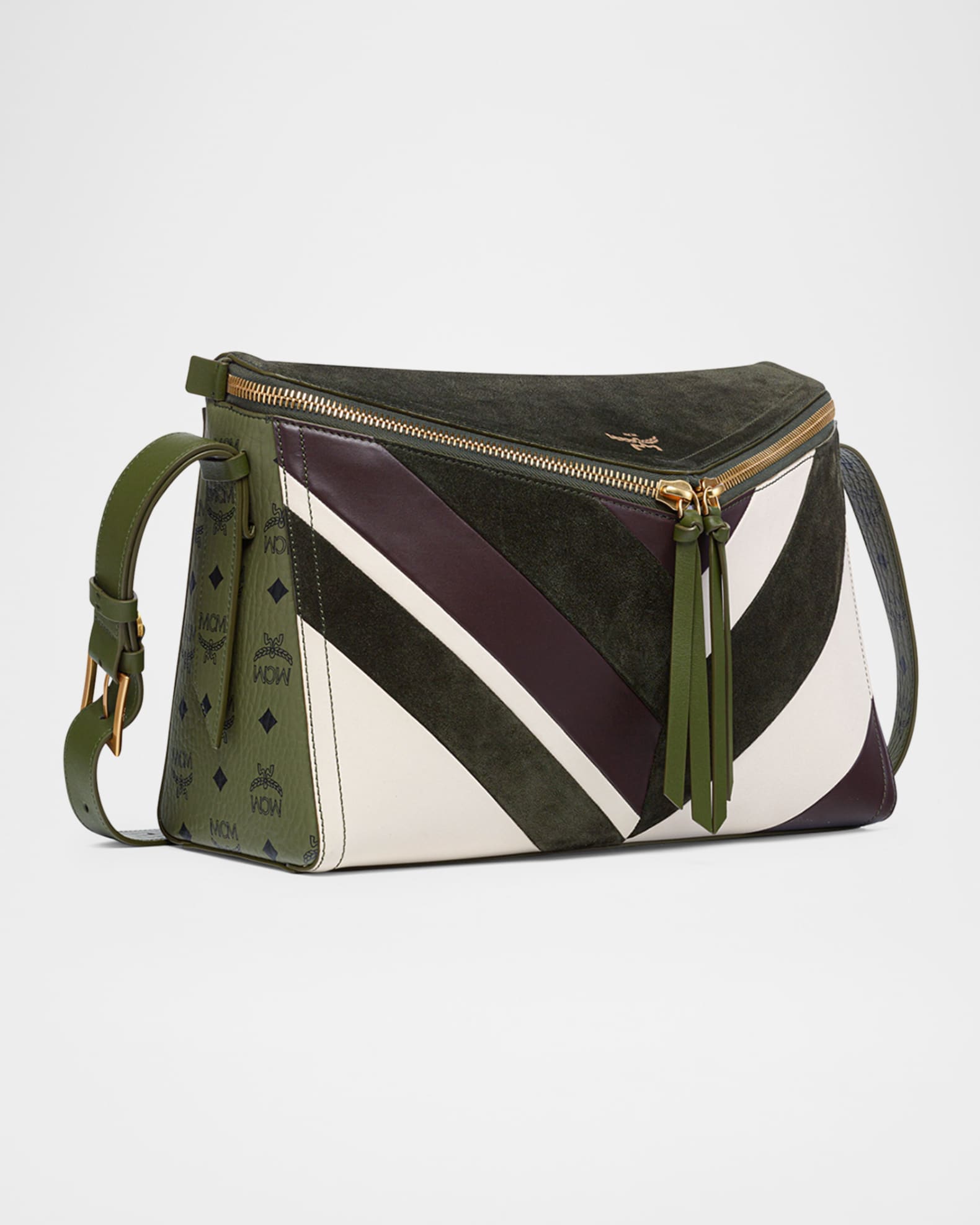 MCM 3D Diamond Medium Visetos Shoulder Bag | Neiman Marcus