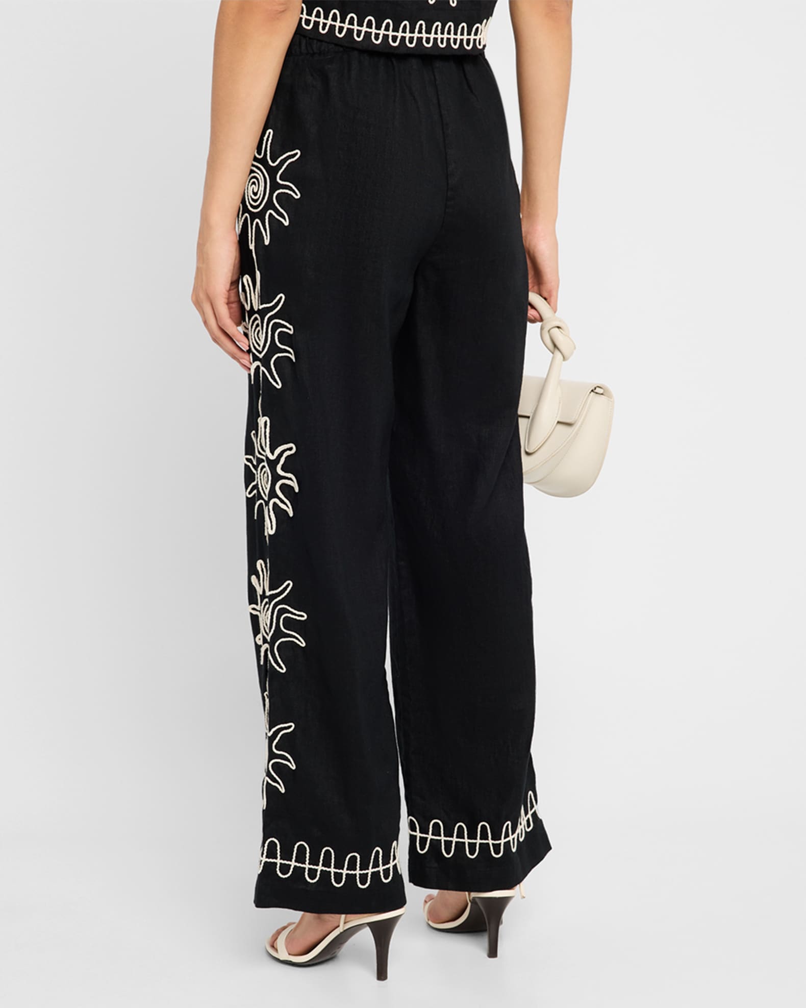 Rails Emmie Embroidered Linen Pants | Neiman Marcus