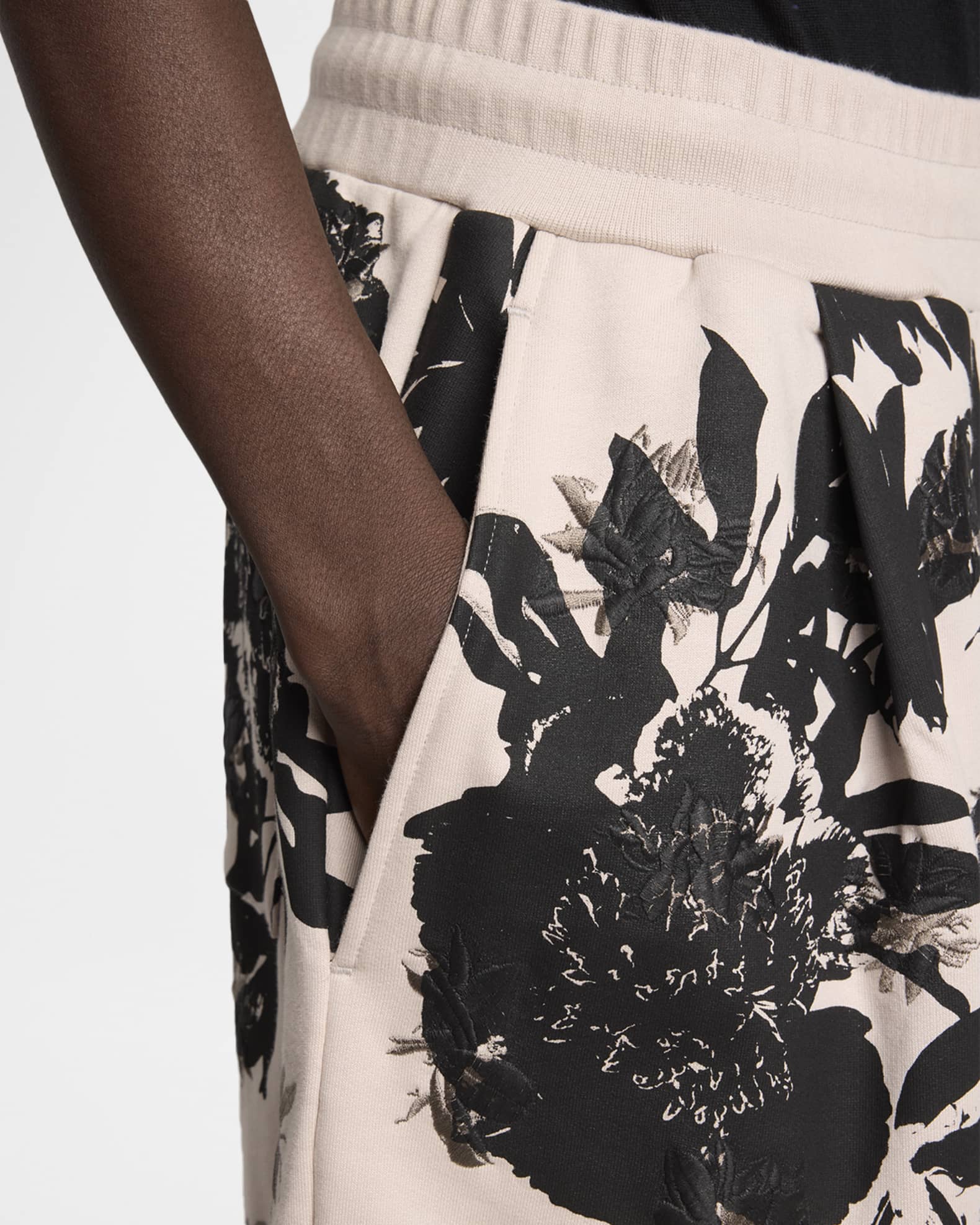 Dries Van Noten Men's Hatoy Cotton Floral Embroidered Long Pull-On ...