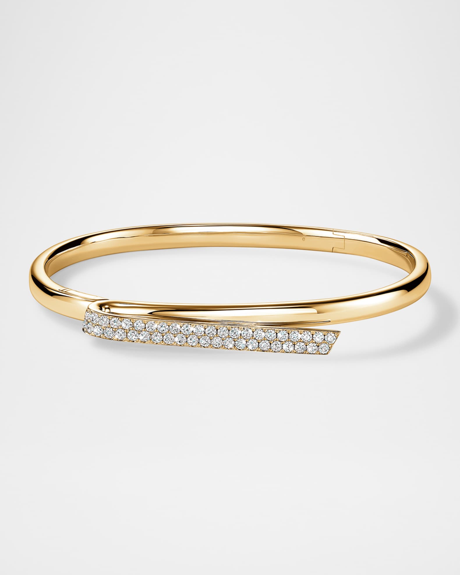 Hearts on Fire Inside/Out 18K Yellow Gold Diamond Flip Bangle Bracelet ...