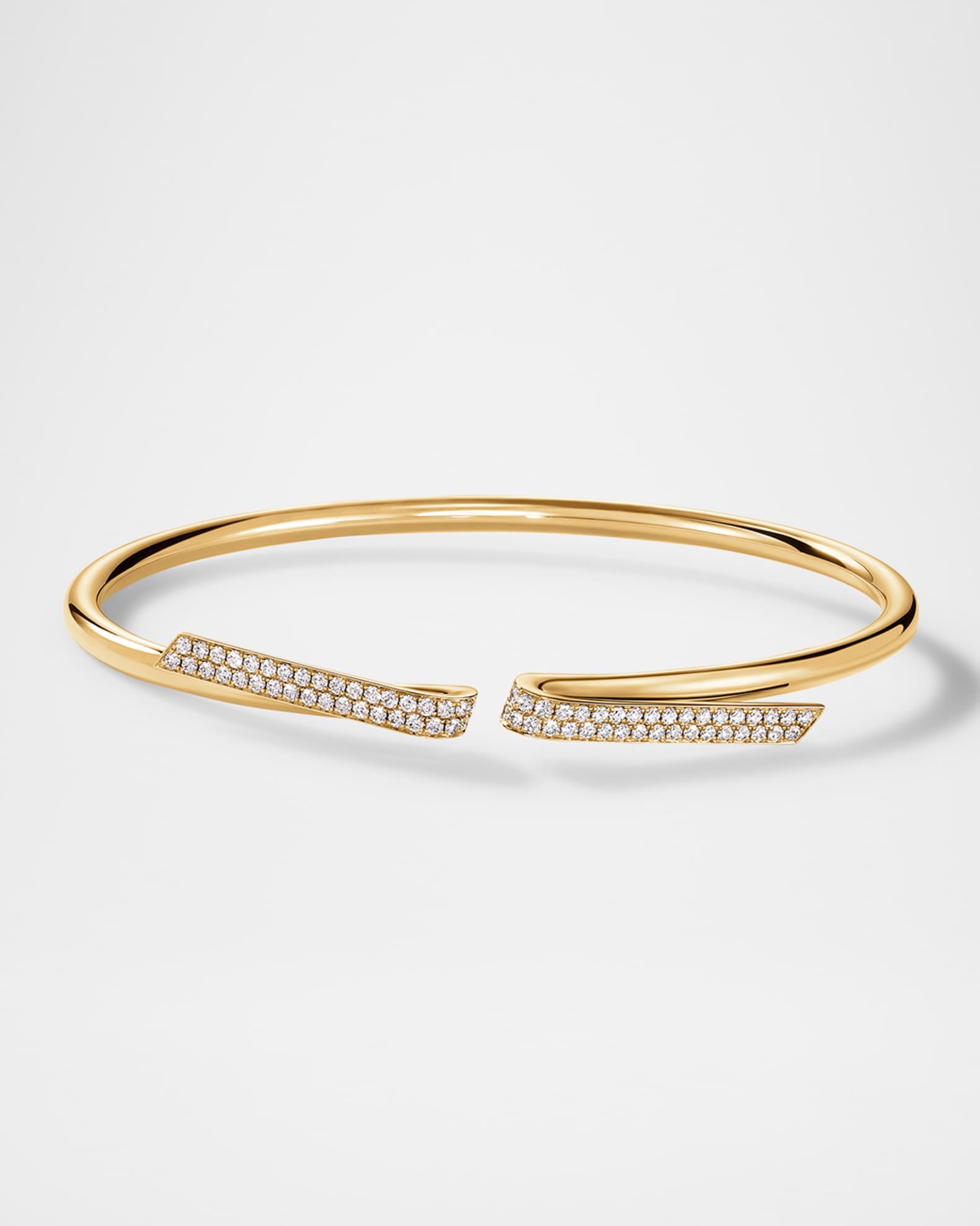 Hearts on Fire Inside/Out 18K Yellow Gold Diamond Flexi Bangle Bracelet | Neiman Marcus