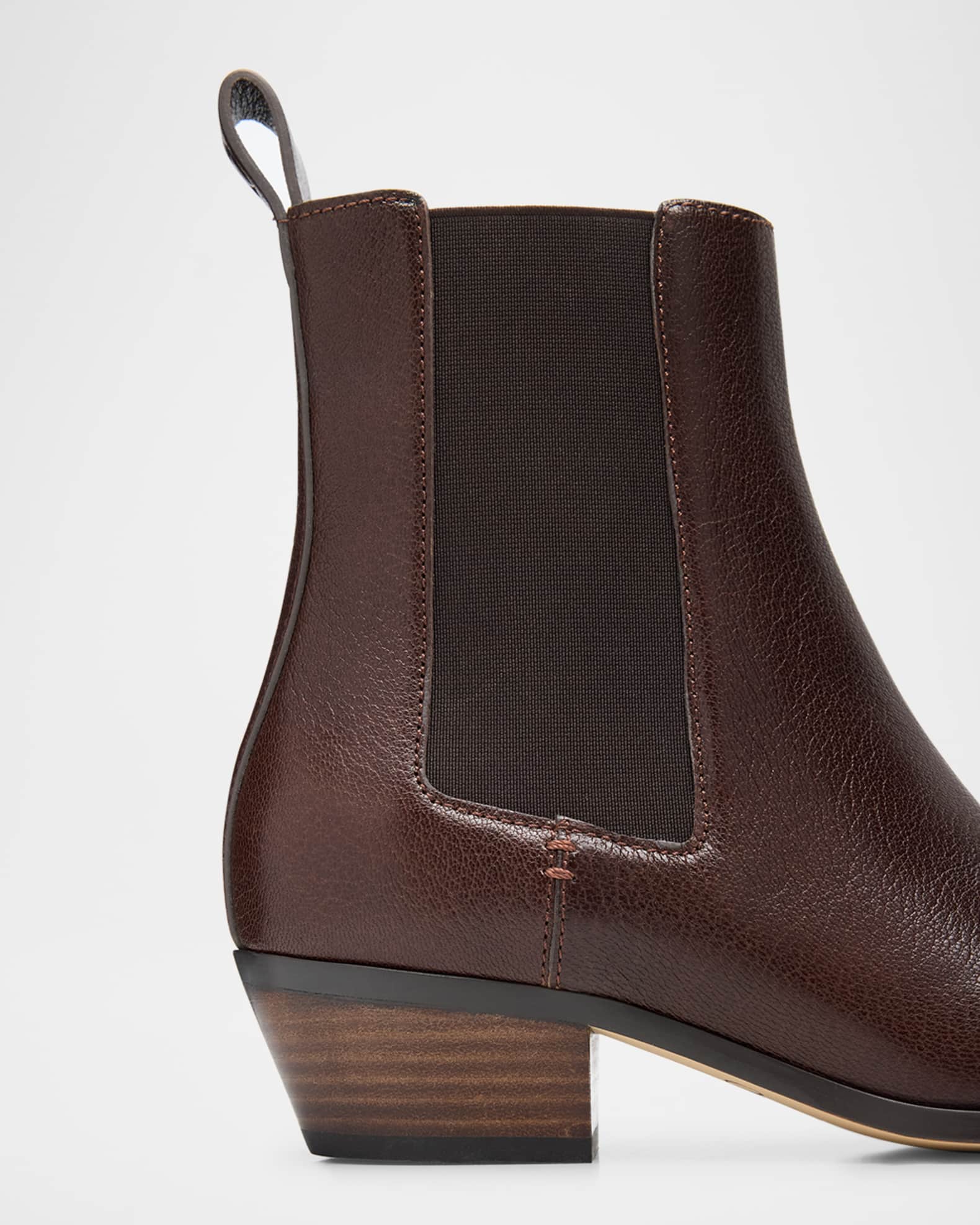 Odissi Ella Leather Chelsea Booties | Neiman Marcus